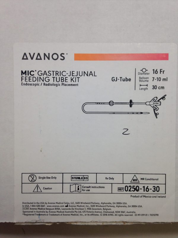 AVANOS 0250-16-30 MIC Gastric-Jejunal Feeding Tube Kit (X) - GB TECH USA