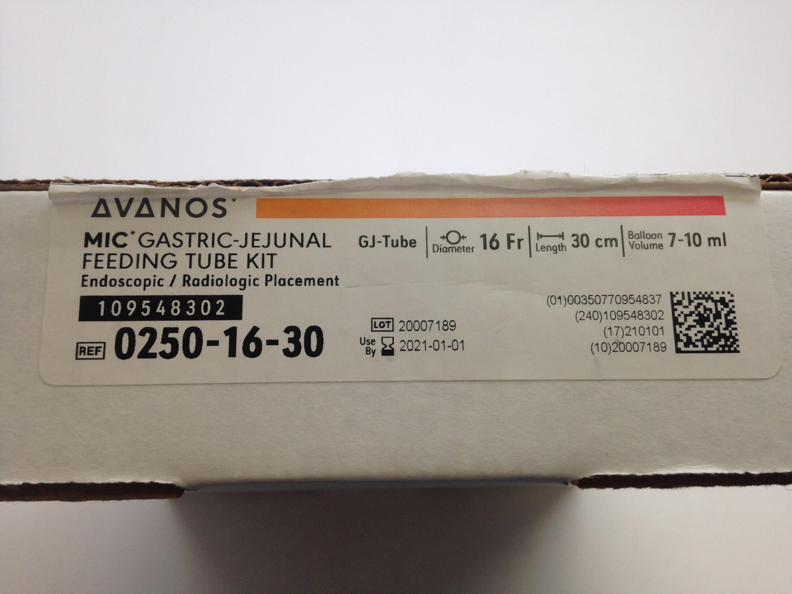 AVANOS 0250-16-30 MIC Gastric-Jejunal Feeding Tube Kit (X) - GB TECH USA