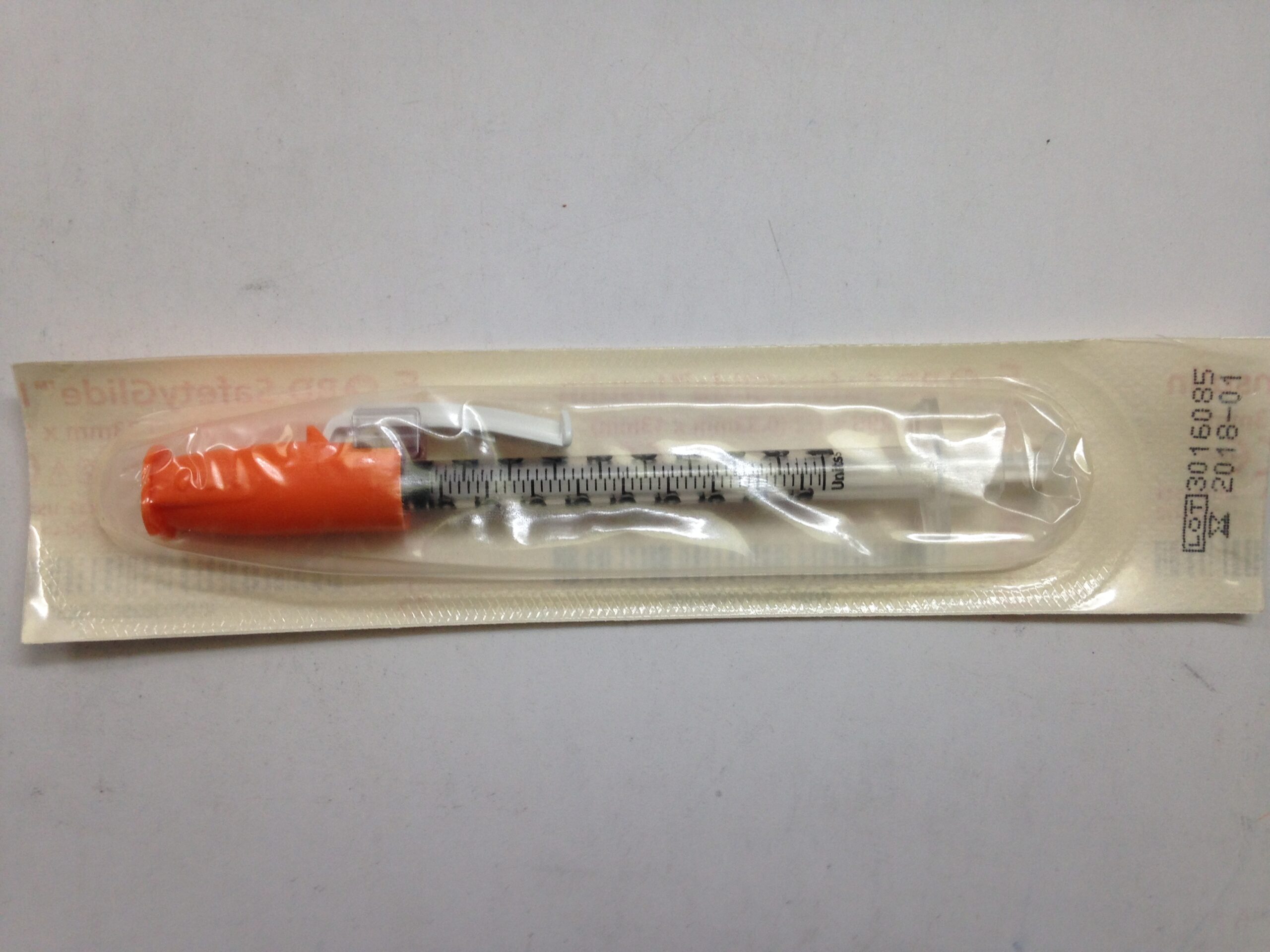 BD 305930 SafetyGlide Insulin, U-100 Insulin Syringe, 1mL, 29G, 1/2 (75 ...