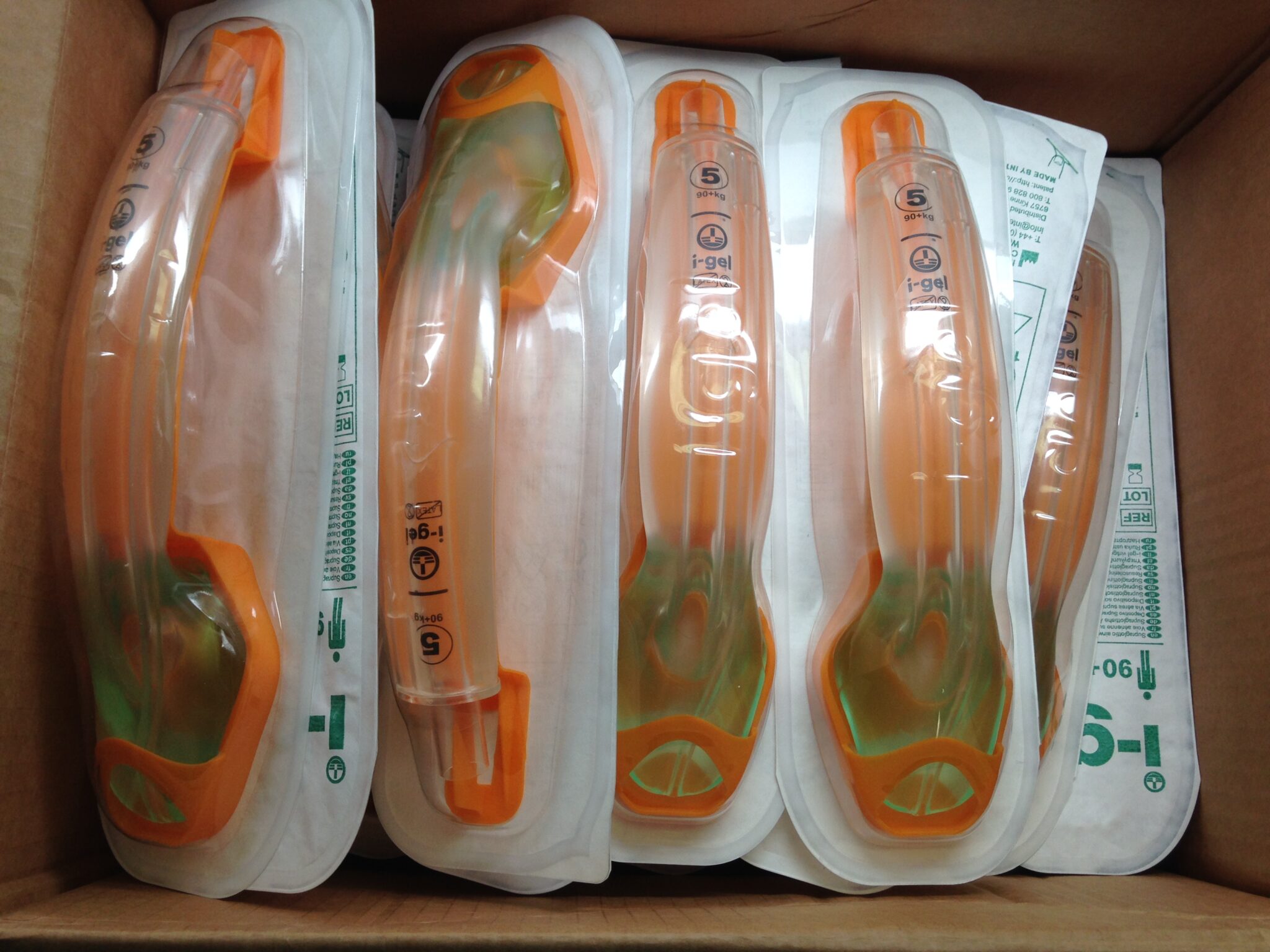 INTERSURGICAL 8205000 I-Gel Supraglottic Airway, Size 5 (25/Cs) - GB ...