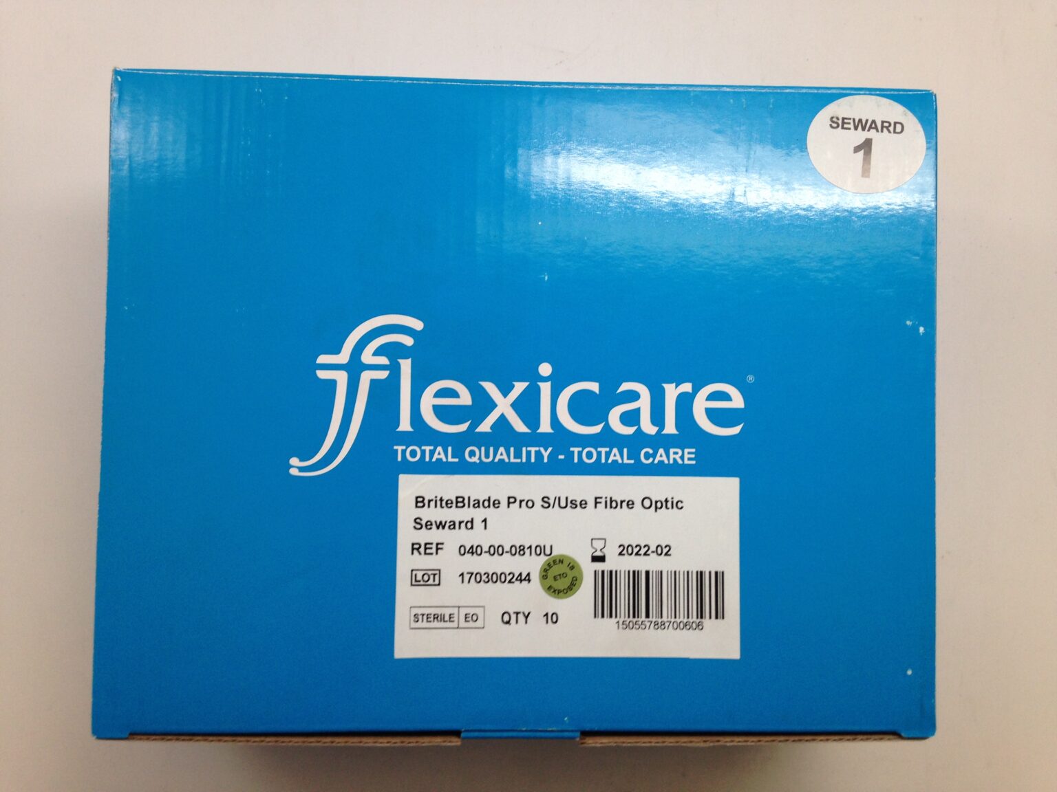 FLEXICARE 040-00-0820U BriteBlade Pro S/Use Fibre Optic Metal ...