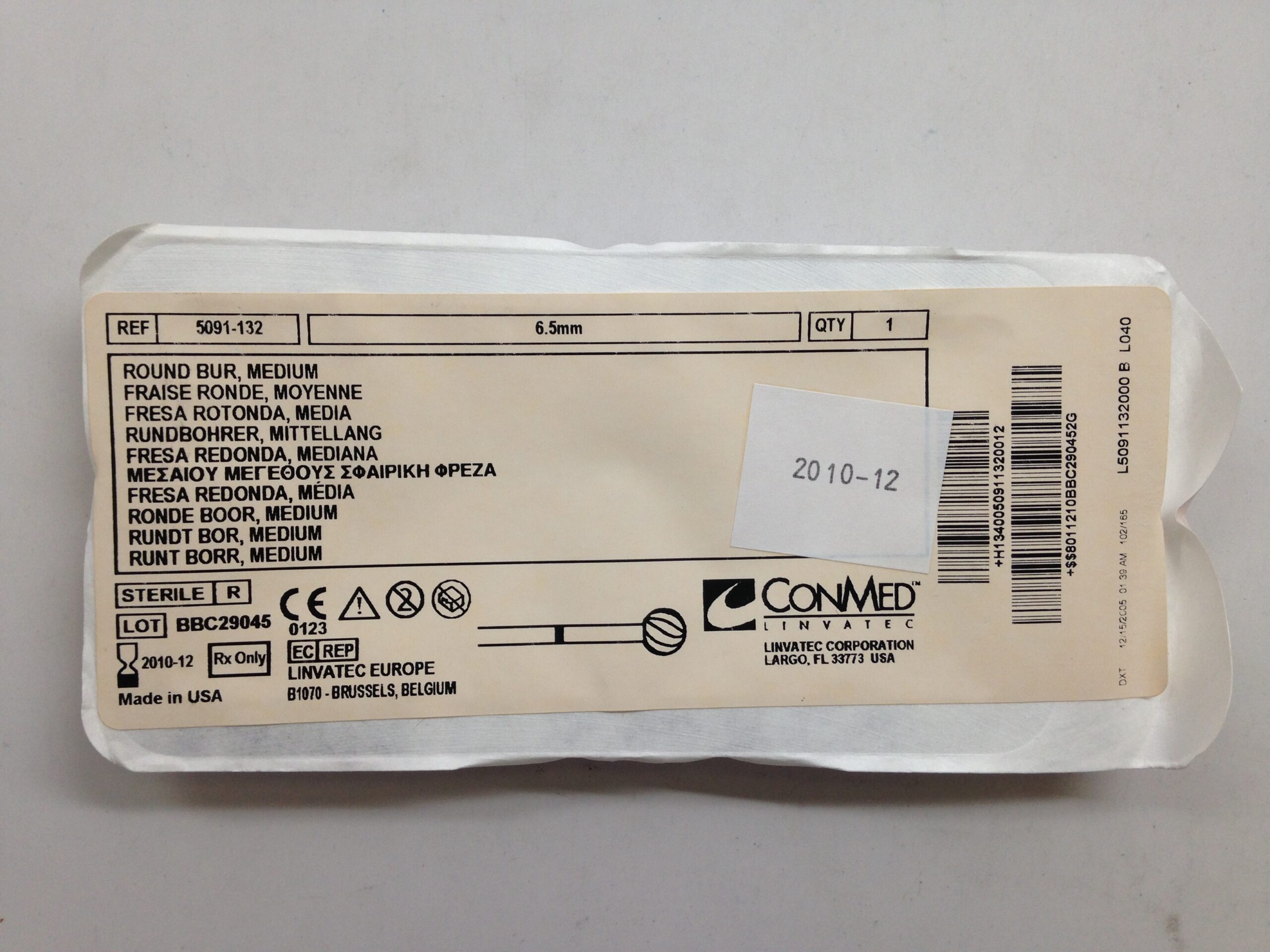 CONMED 5091-132 Round Bur, Medium, 6.5mm (X) – GB TECH USA