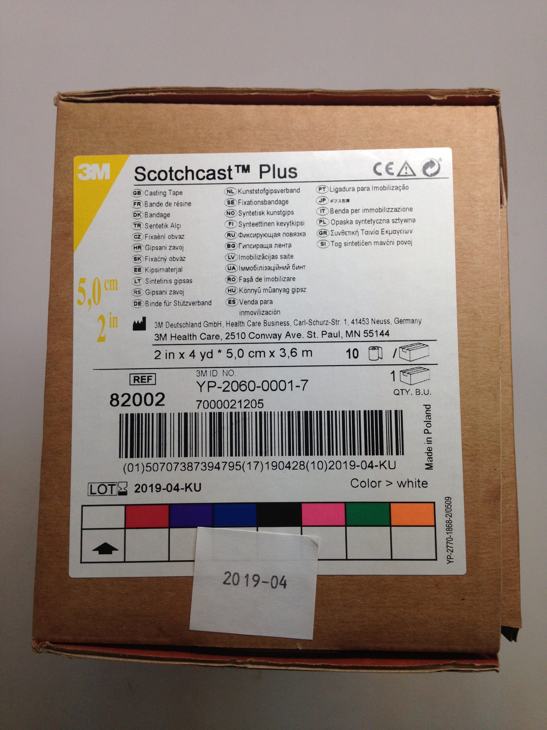 3M 82002 Scotchcast Plus Casting Tape, 2in x 4yd (10/Box) (X) - GB TECH USA