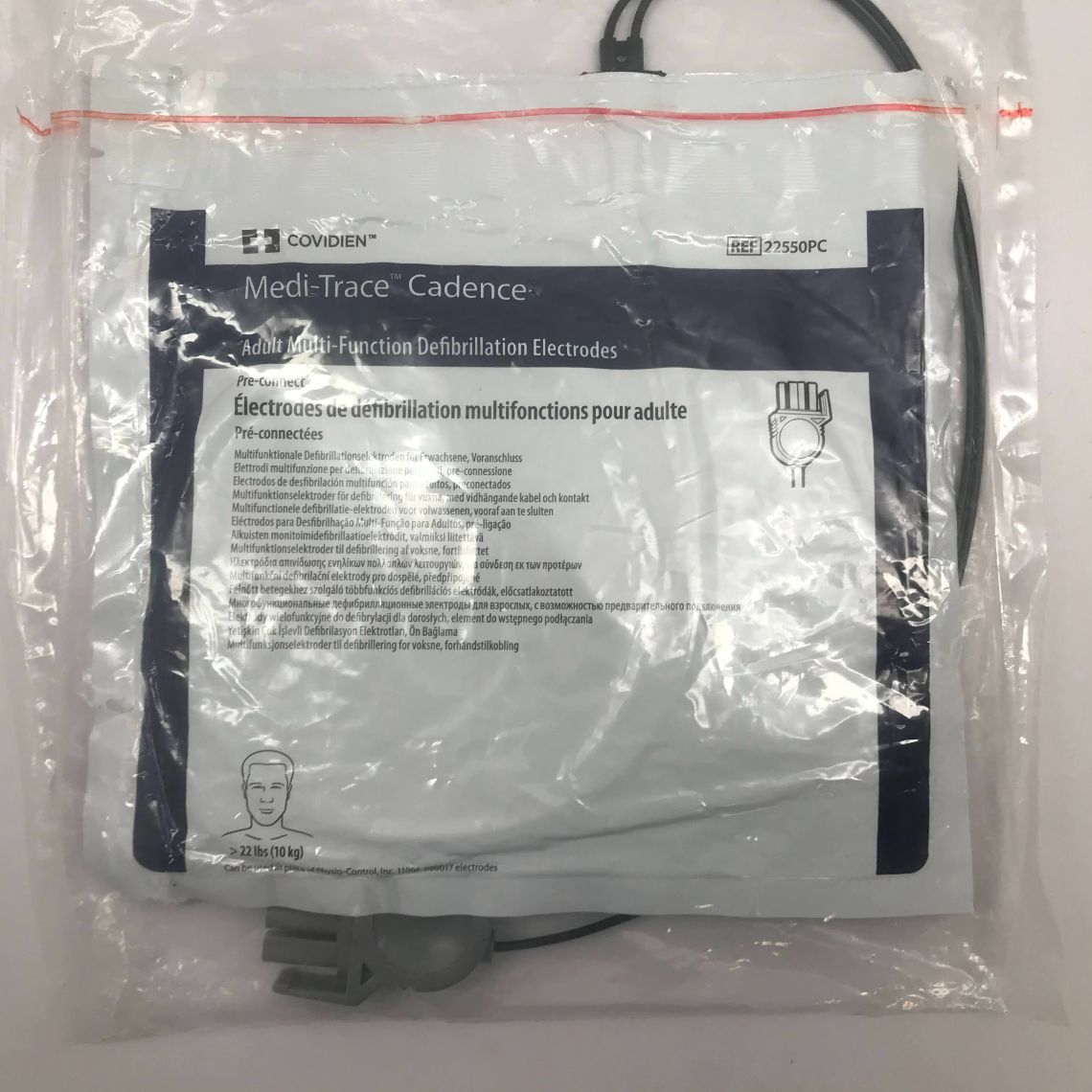 COVIDIEN 22550PC Medi-Trace Cadence Adult Multi-Function Defibrillation ...