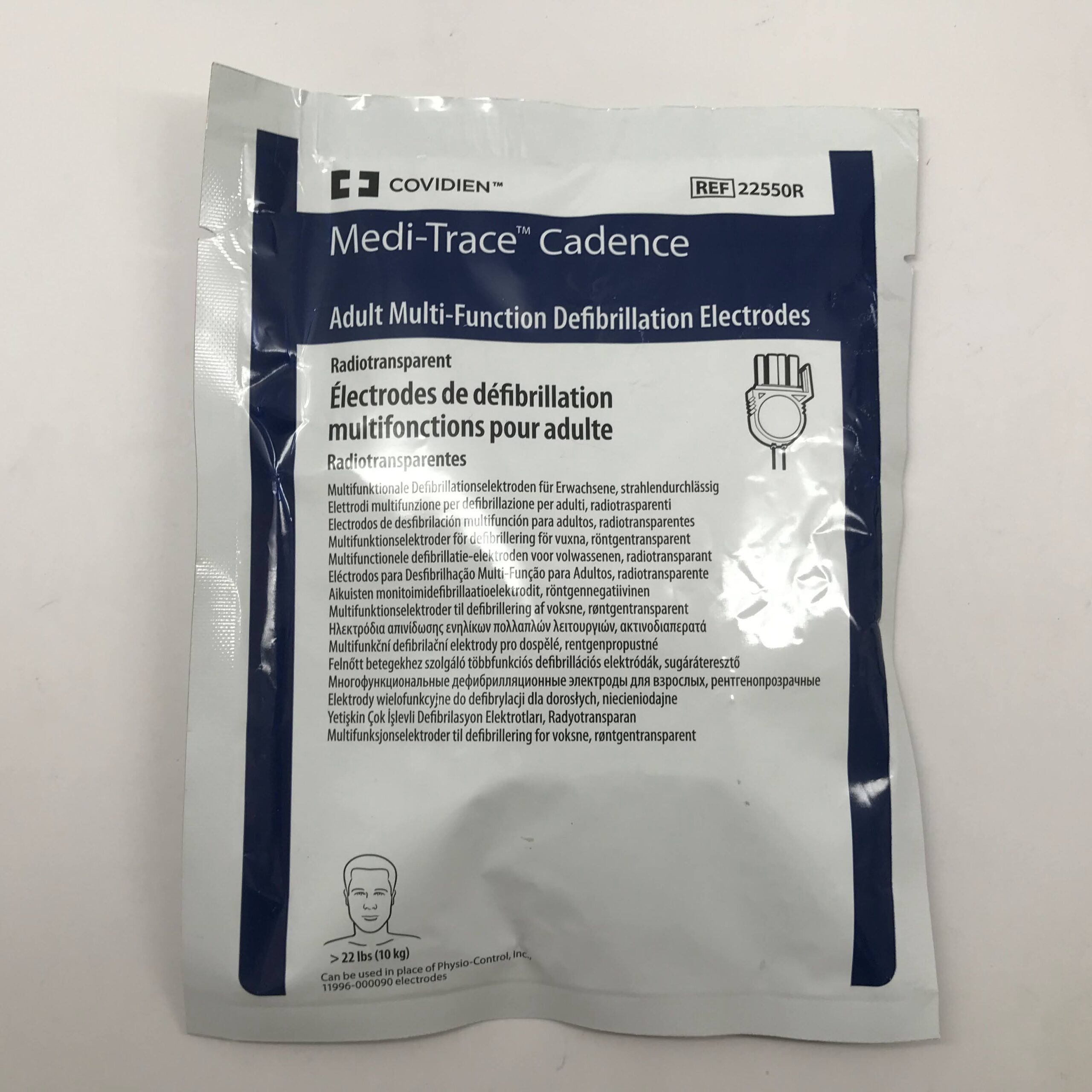 COVIDIEN 22550R Medi-Trace Cadence Adult Multi-Function Defibrillation ...