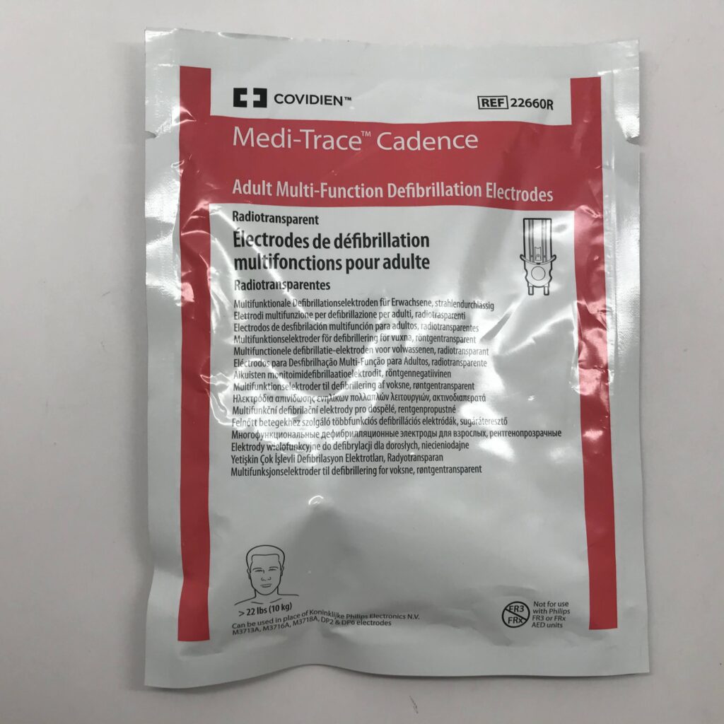 COVIDIEN 22660R Medi-Trace Cadence Adult Multi-Function Defibrillation ...