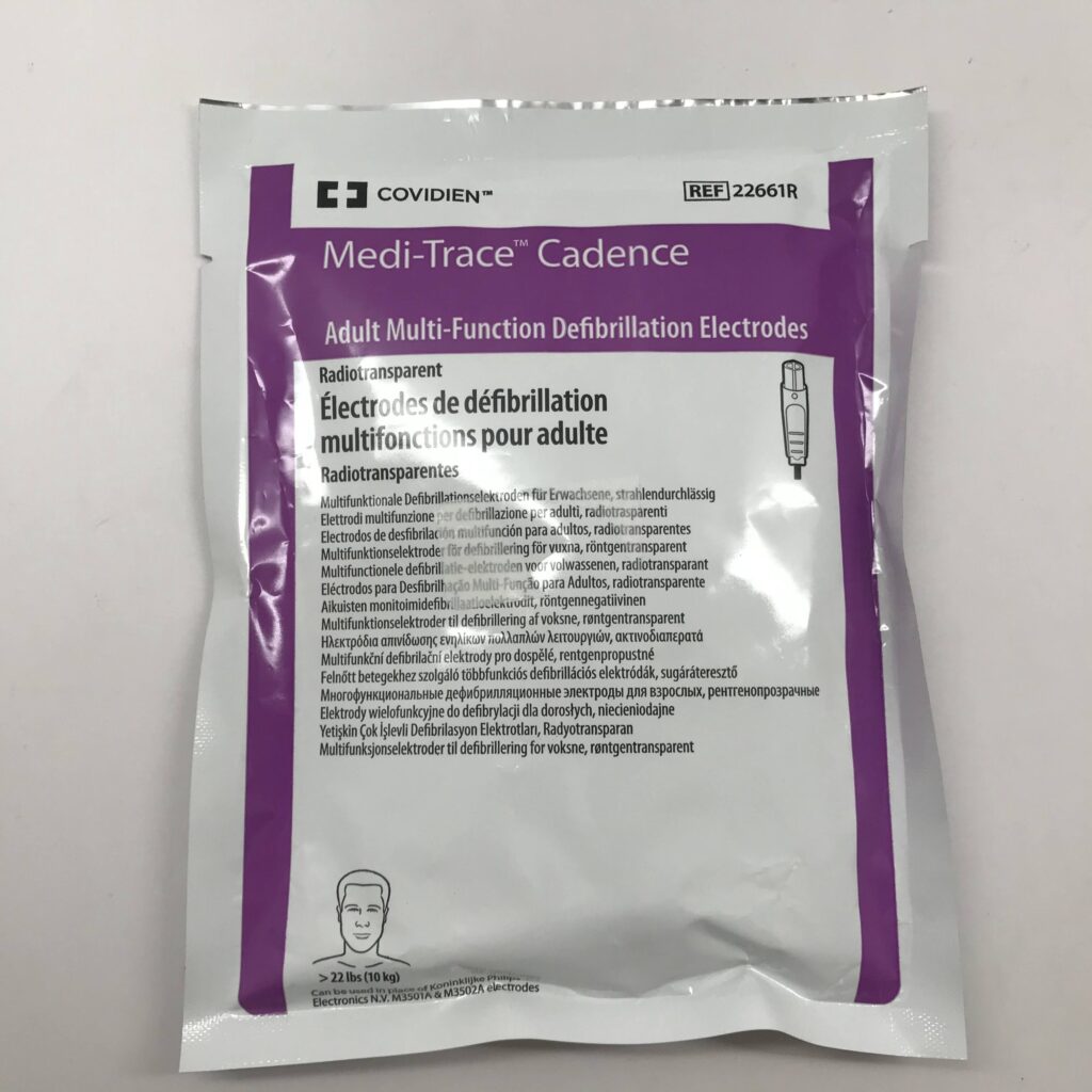COVIDIEN 22550A Medi-Trace Cadence Adult Multi-Function Defibrillation ...