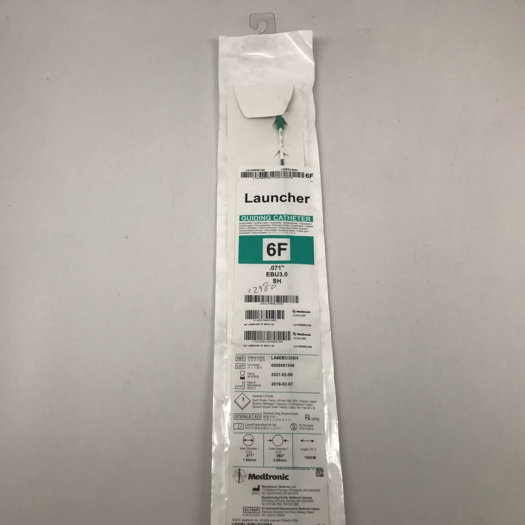 MEDTRONIC LA6EBU30SH Launcher Guiding Catheter, EBU3.0 SH 6F, .071 ...