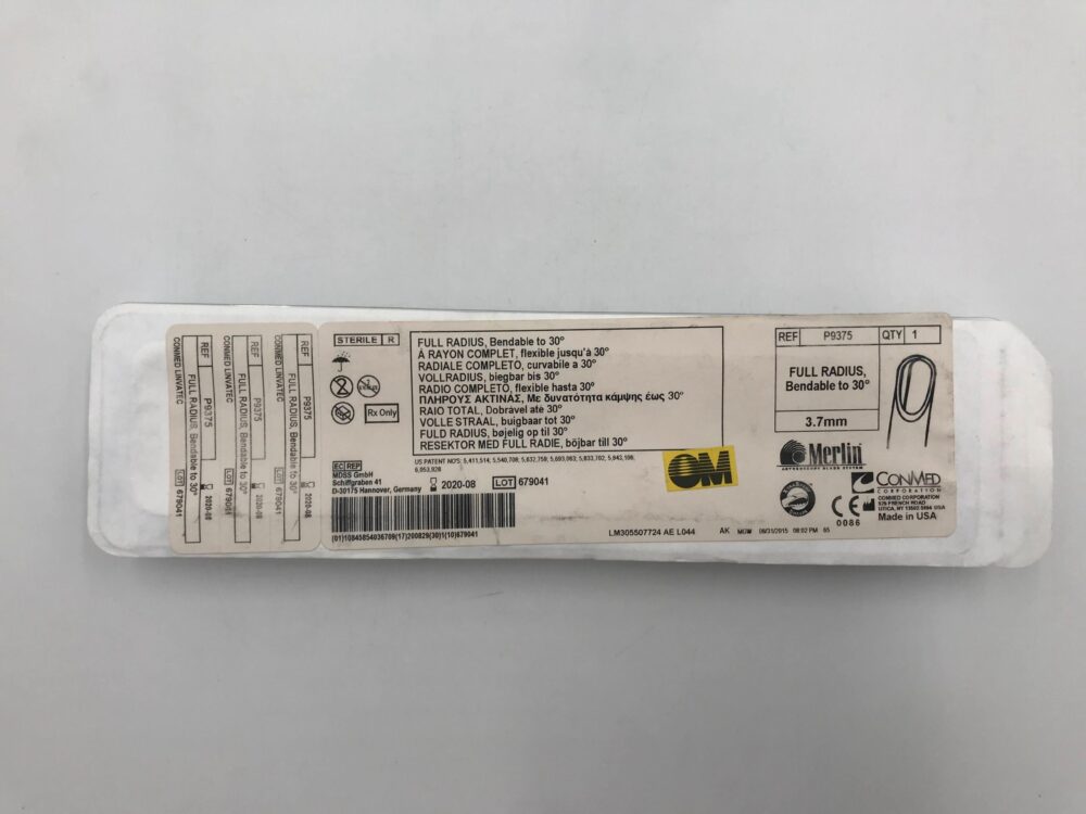 CONMED P9375 Full Radius Resector, Bendable to 30 Degrees, 3.7mm (X ...