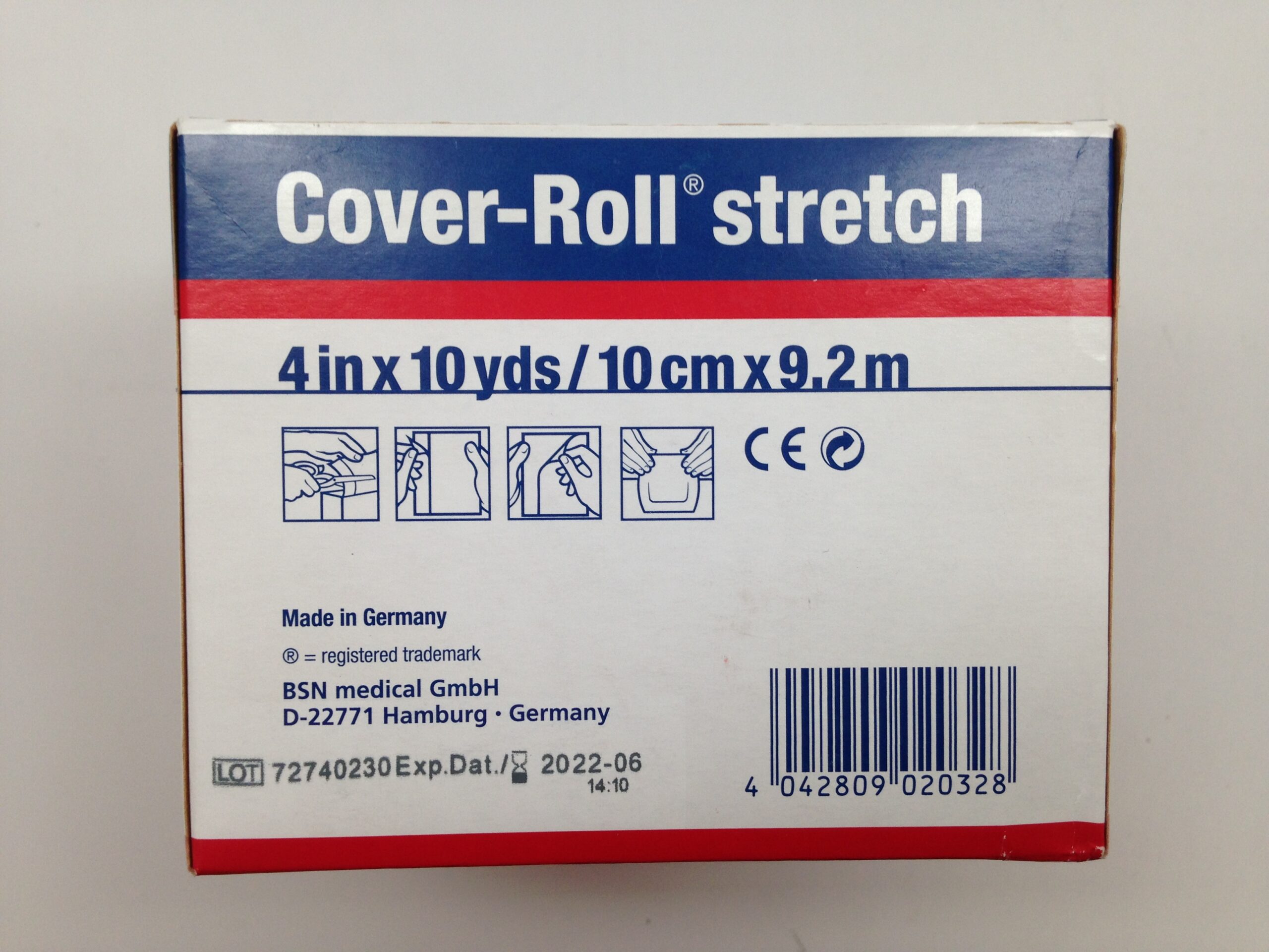 BSN MEDICAL 45553-00 Cover-Roll Stretch Non-Woven Adhesive Bandage, 4in ...