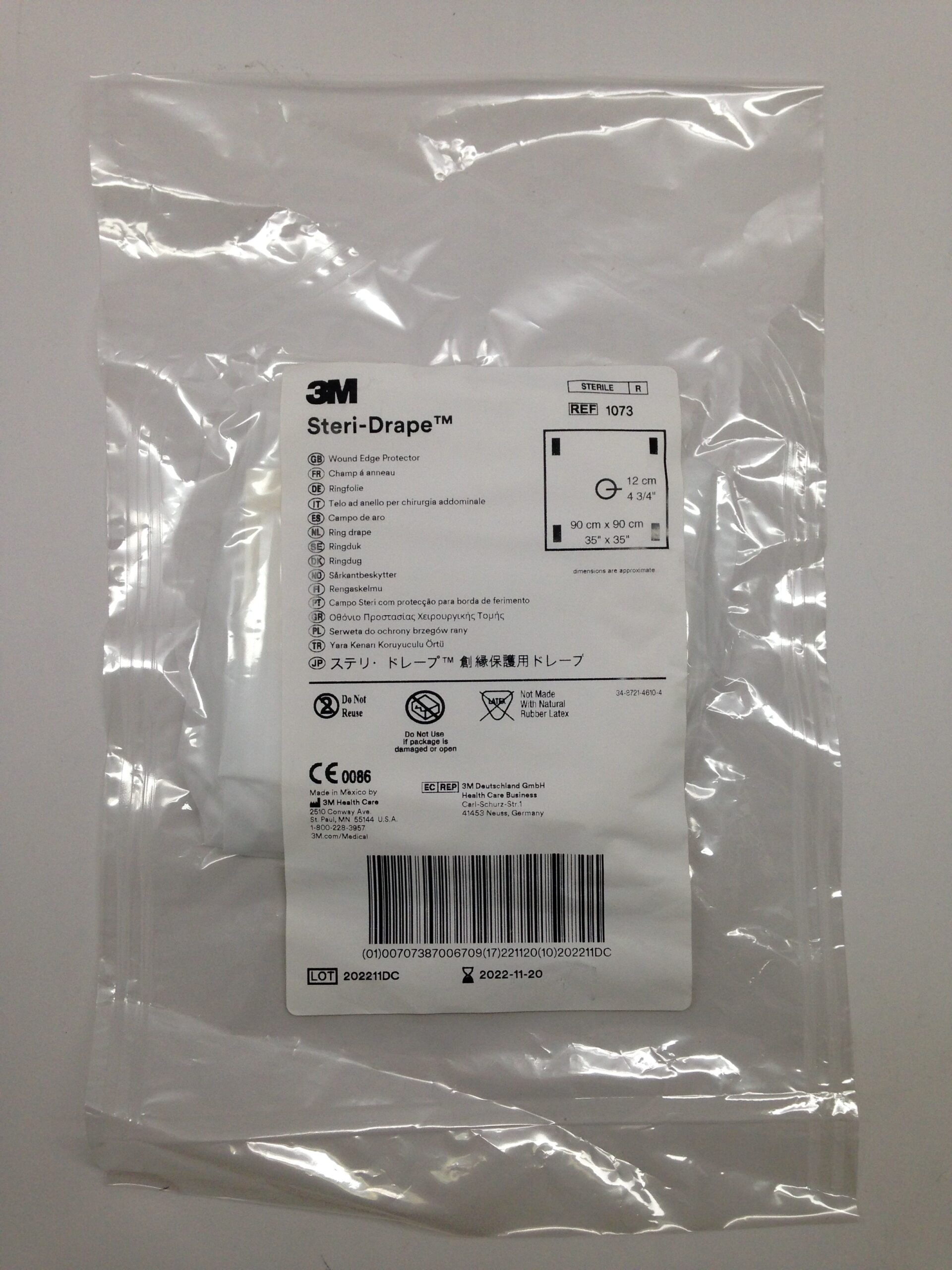 3M 1073 Steri-Drape Wound Edge Protector, 90cm x 90cm - GB TECH USA