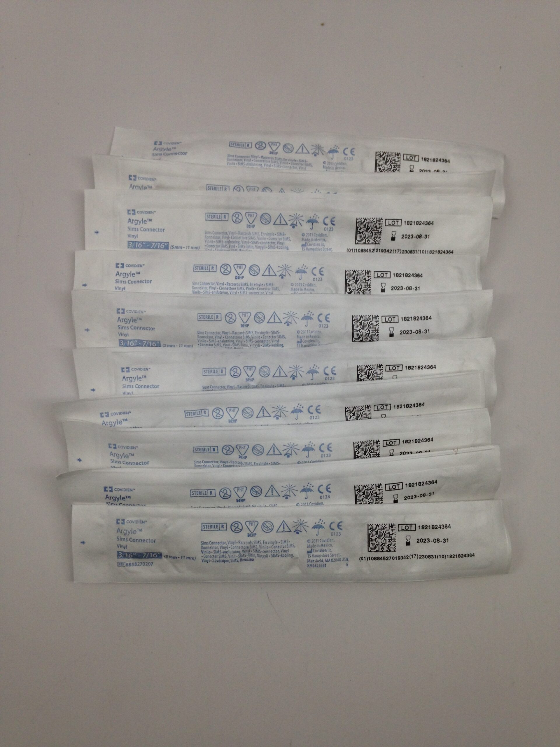 COVIDIEN 8888270207 Argyle Sims Connector Vinyl, 3/16" - 7/16" (Box Of ...