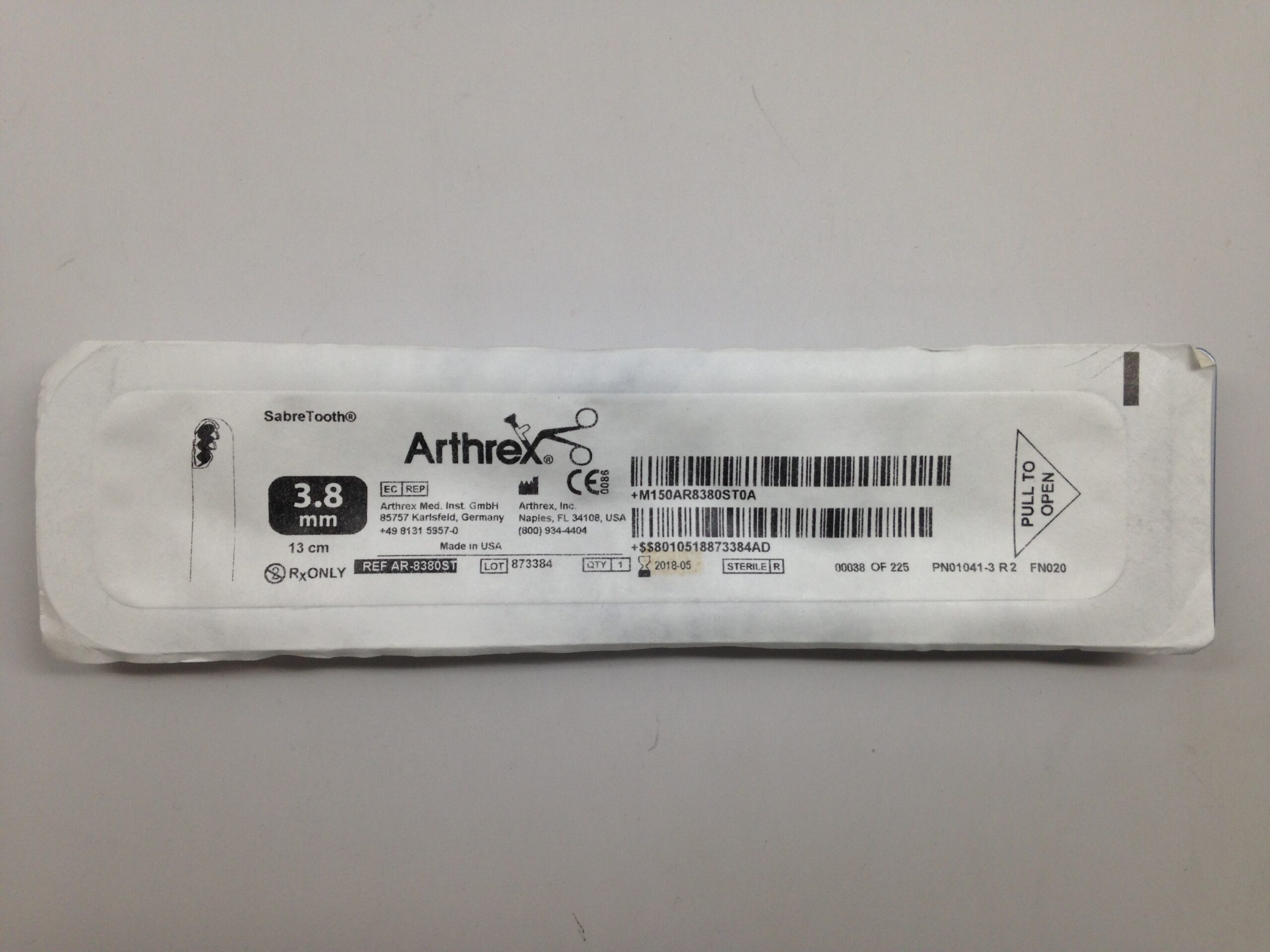 ARTHREX AR-8380ST SabreTooth Bur, 3.8mm 13cm (X) - GB TECH USA