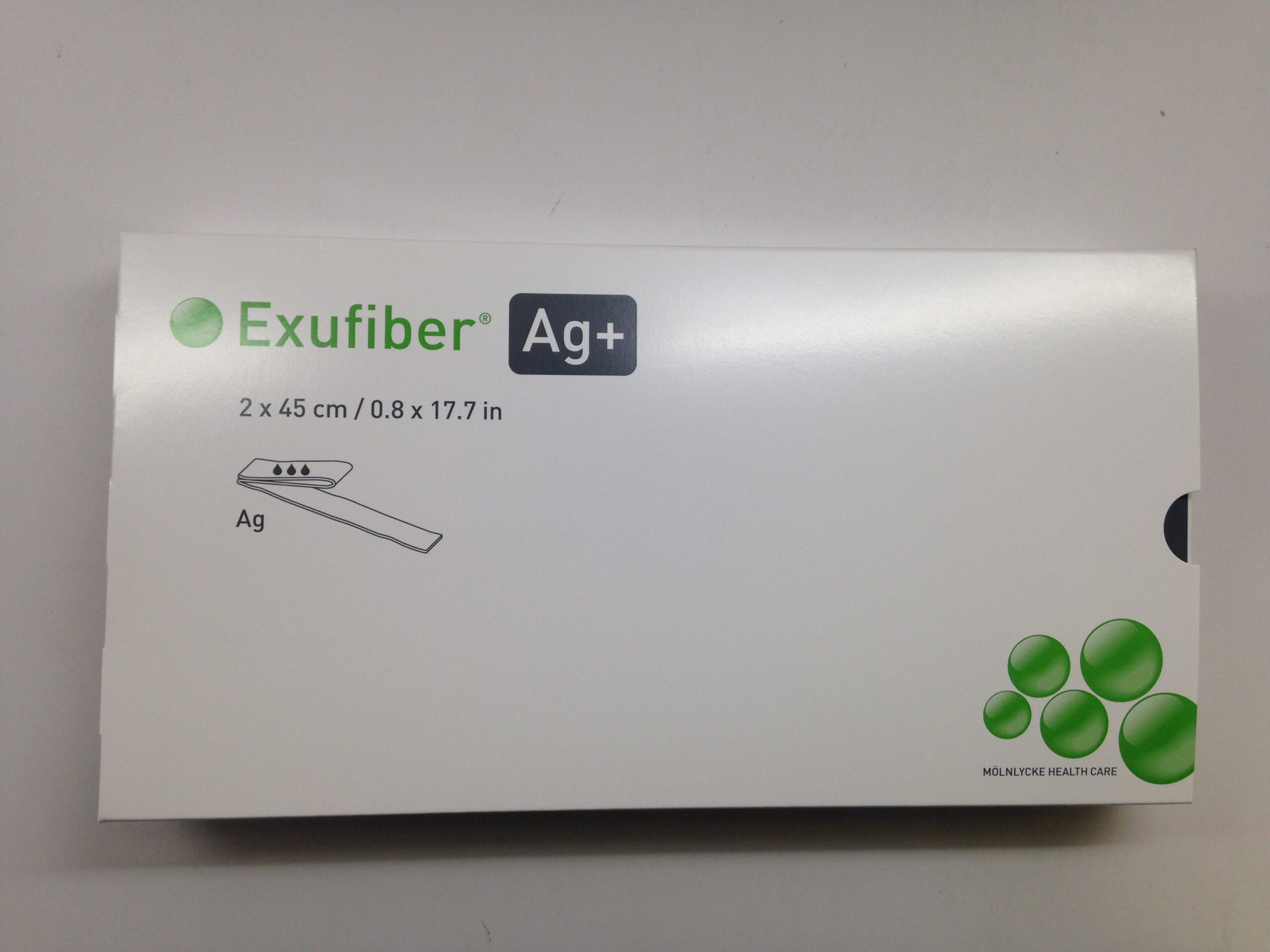 MÖLNLYCKE 603420-00 Exufiber Ag+ Gelling Fibre Dressing With Silver ...