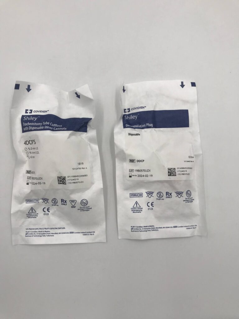 COVIDIEN 4DCFS Shiley Tracheostomy Tube Cuffless With Disposable Inner ...