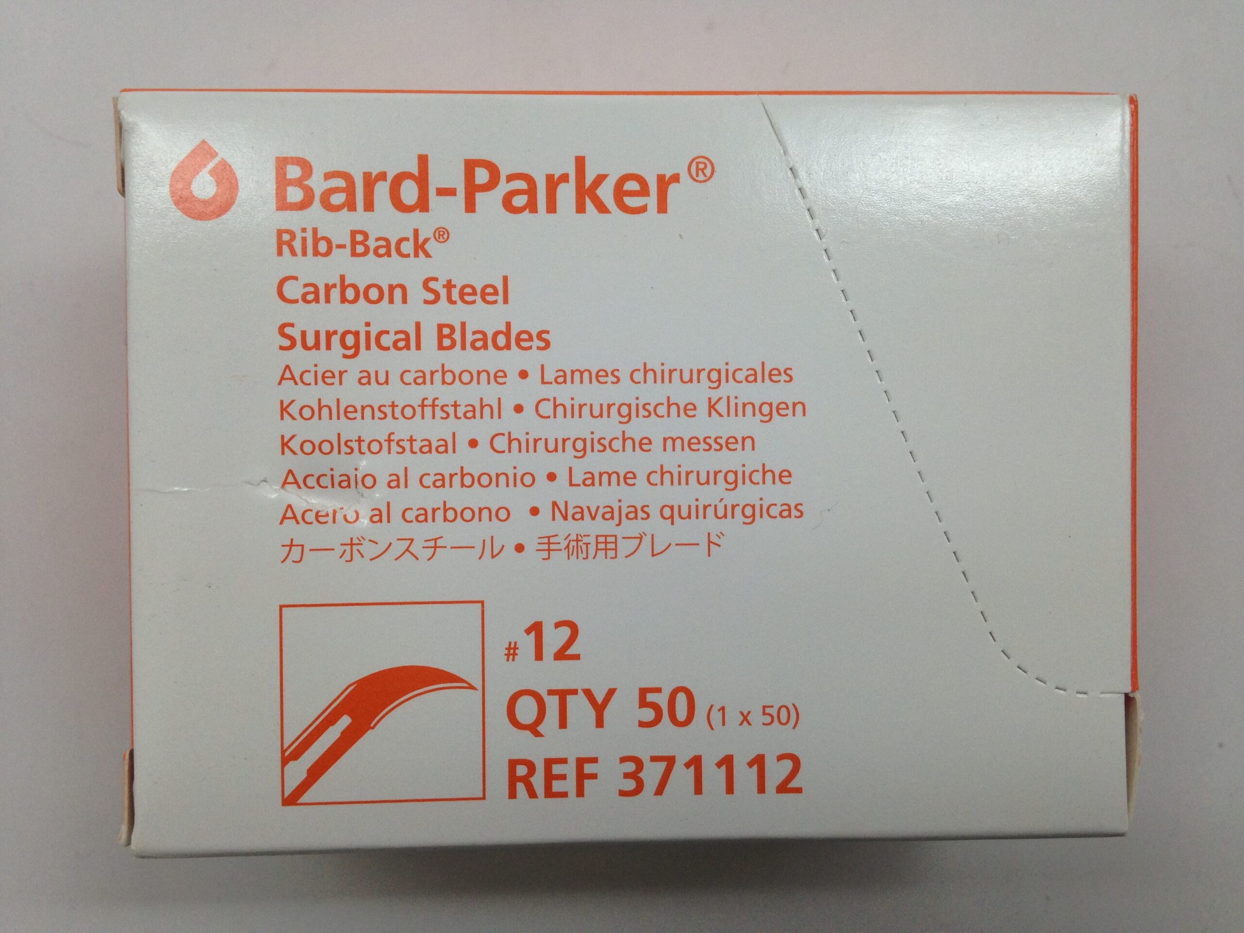 ASPEN 371112 Bard-Parker Rib-Back Carbon Steel Surgical Blades (50/Box ...
