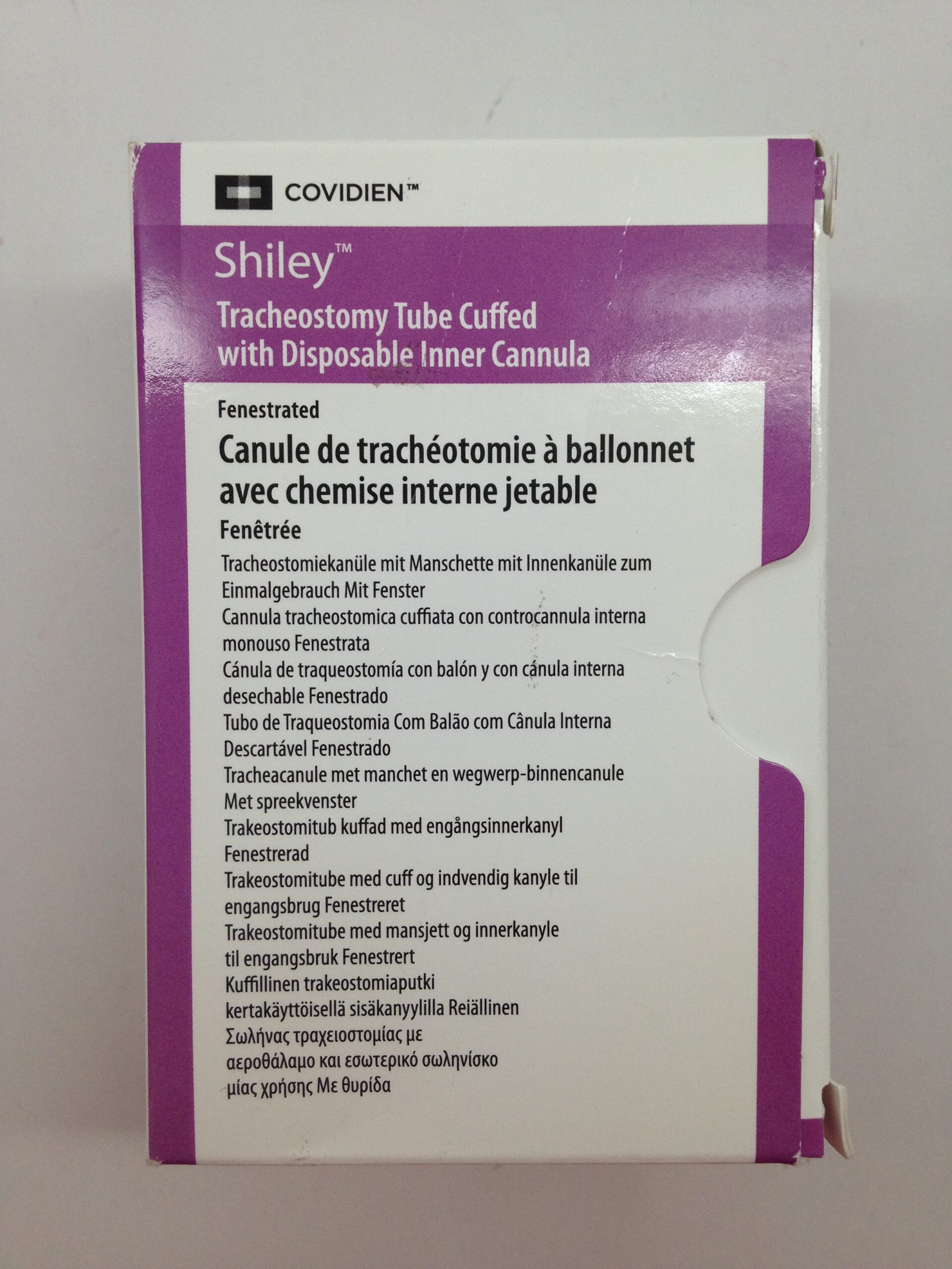 COVIDIEN 4DFEN Shiley Tracheostomy Tube Cuffed With Disposable Inner ...