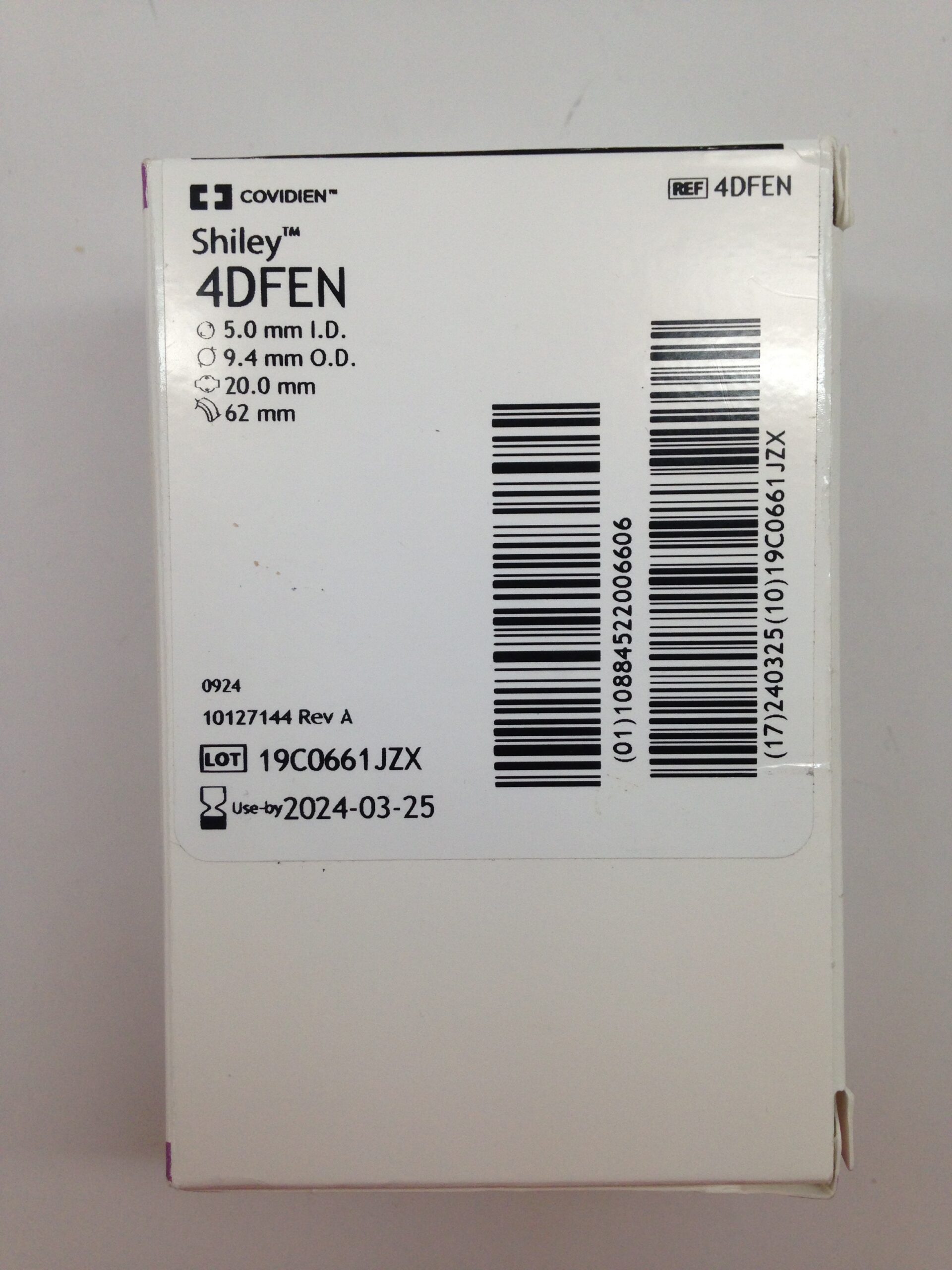 COVIDIEN 4DFEN Shiley Tracheostomy Tube Cuffed With Disposable Inner ...