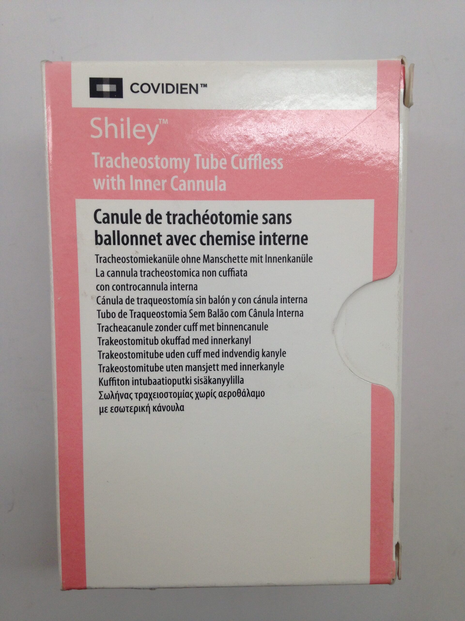 Shiley Tracheostomy Tube Cuffless With Inner Cannula