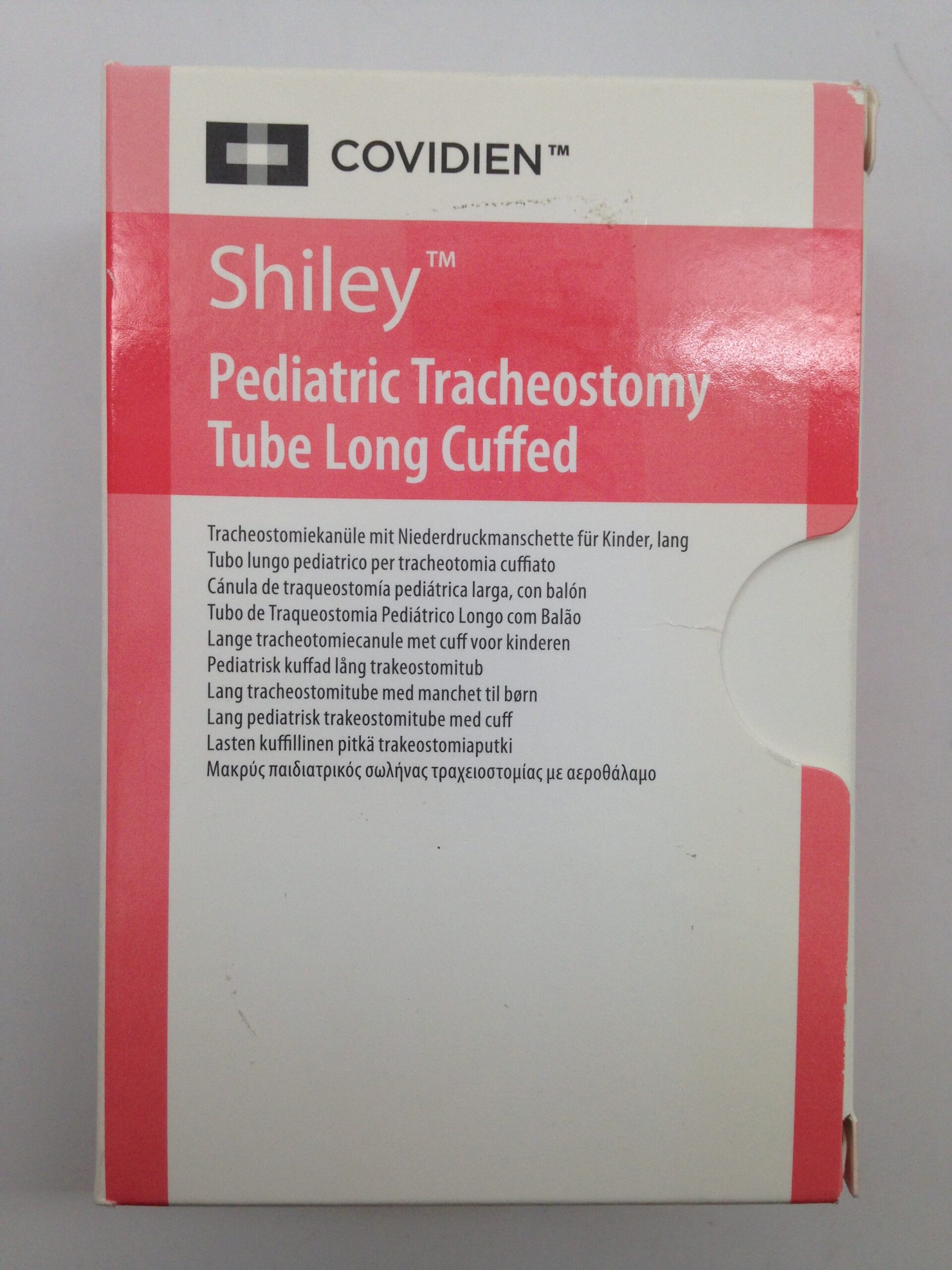 COVIDIEN 6.5PLC Shiley Pediatric Tracheostomy Tube Long Cuffed, 6.5mm I ...