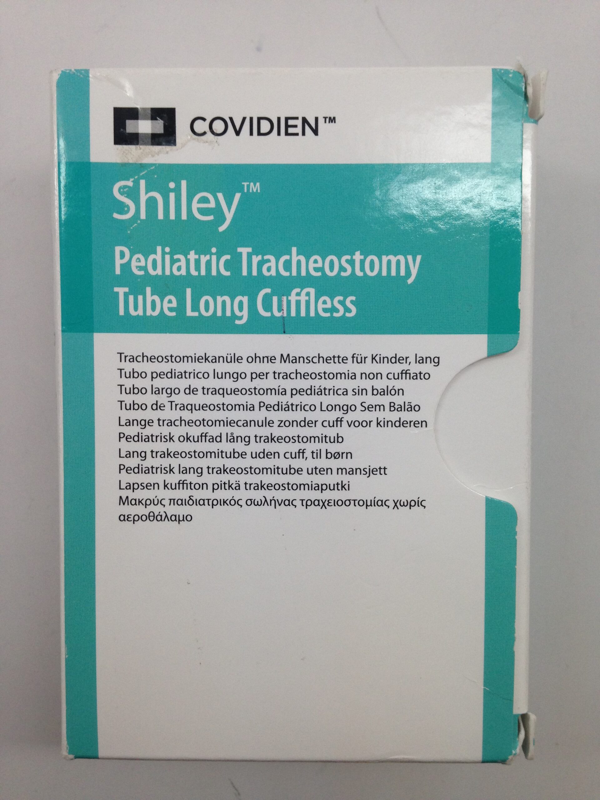 COVIDIEN 6.5PDL Shiley Pediatric Tracheostomy Tube Long Cuffless, 6.5mm ...