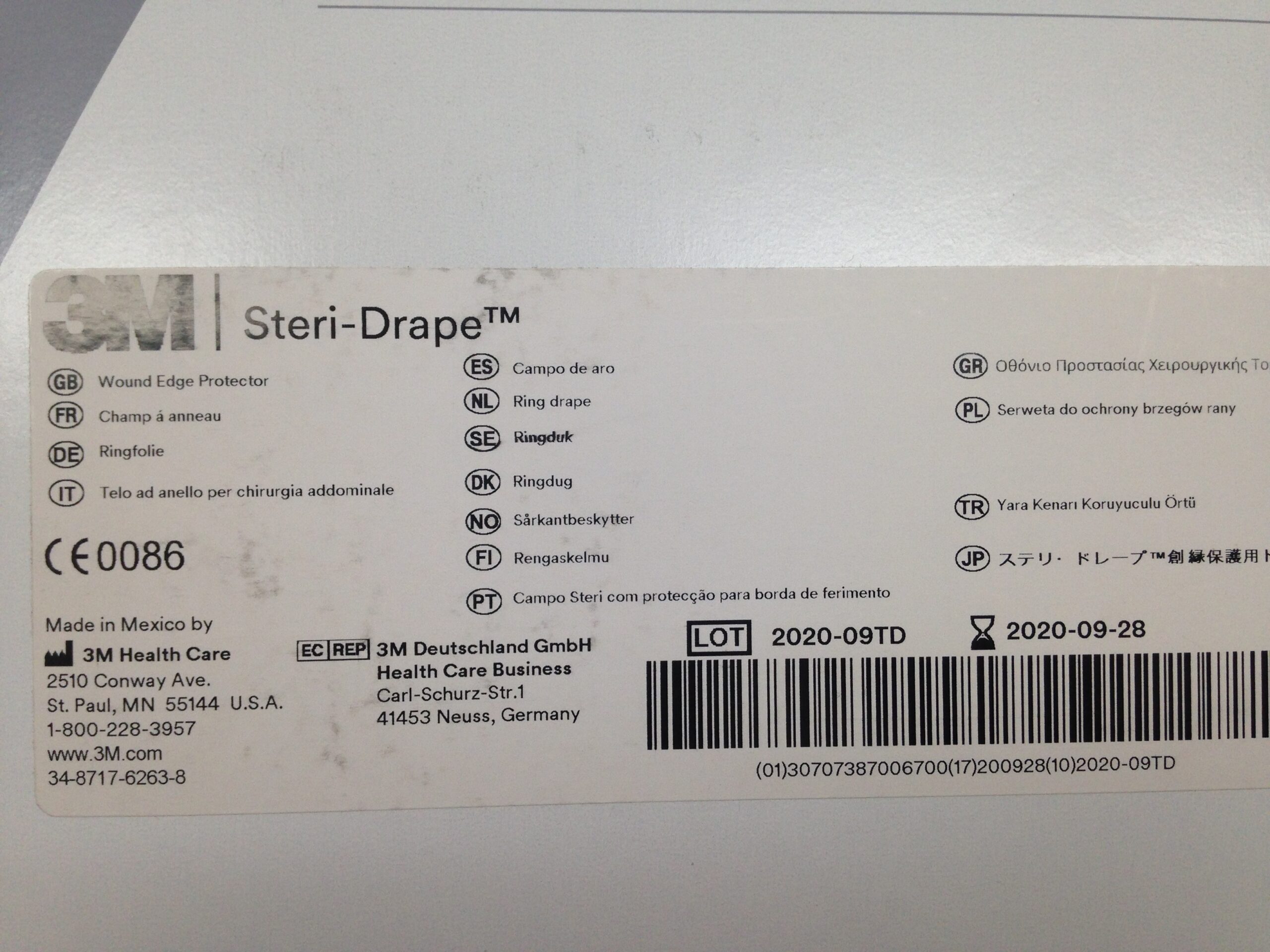 3M 1073 Steri-Drape Wound Edge Protector (10/Box) (X) - GB TECH USA