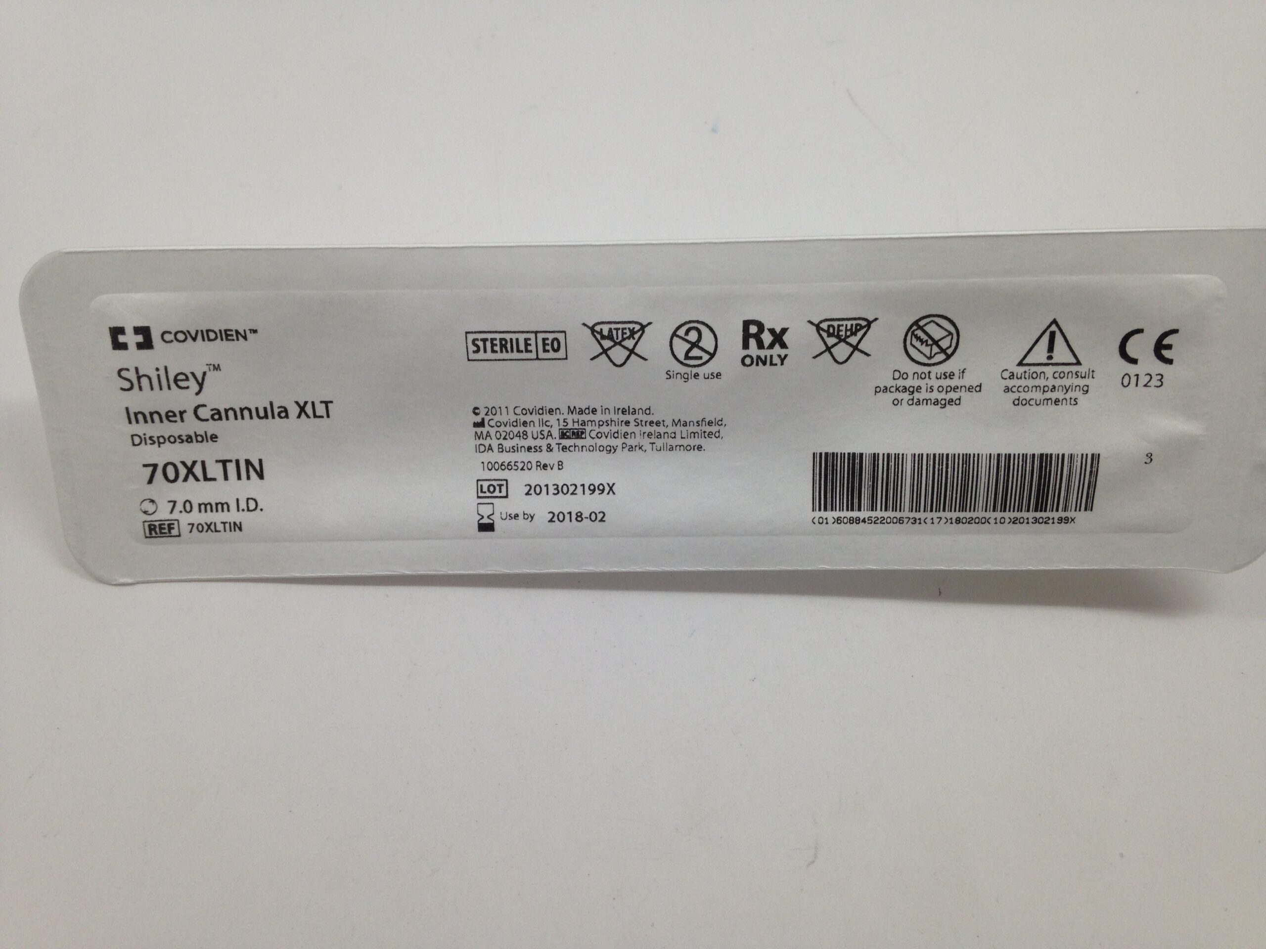 COVIDIEN 70XLTIN Shiley Inner Cannula XLT Disposable, 7.0mm I.D. (X ...
