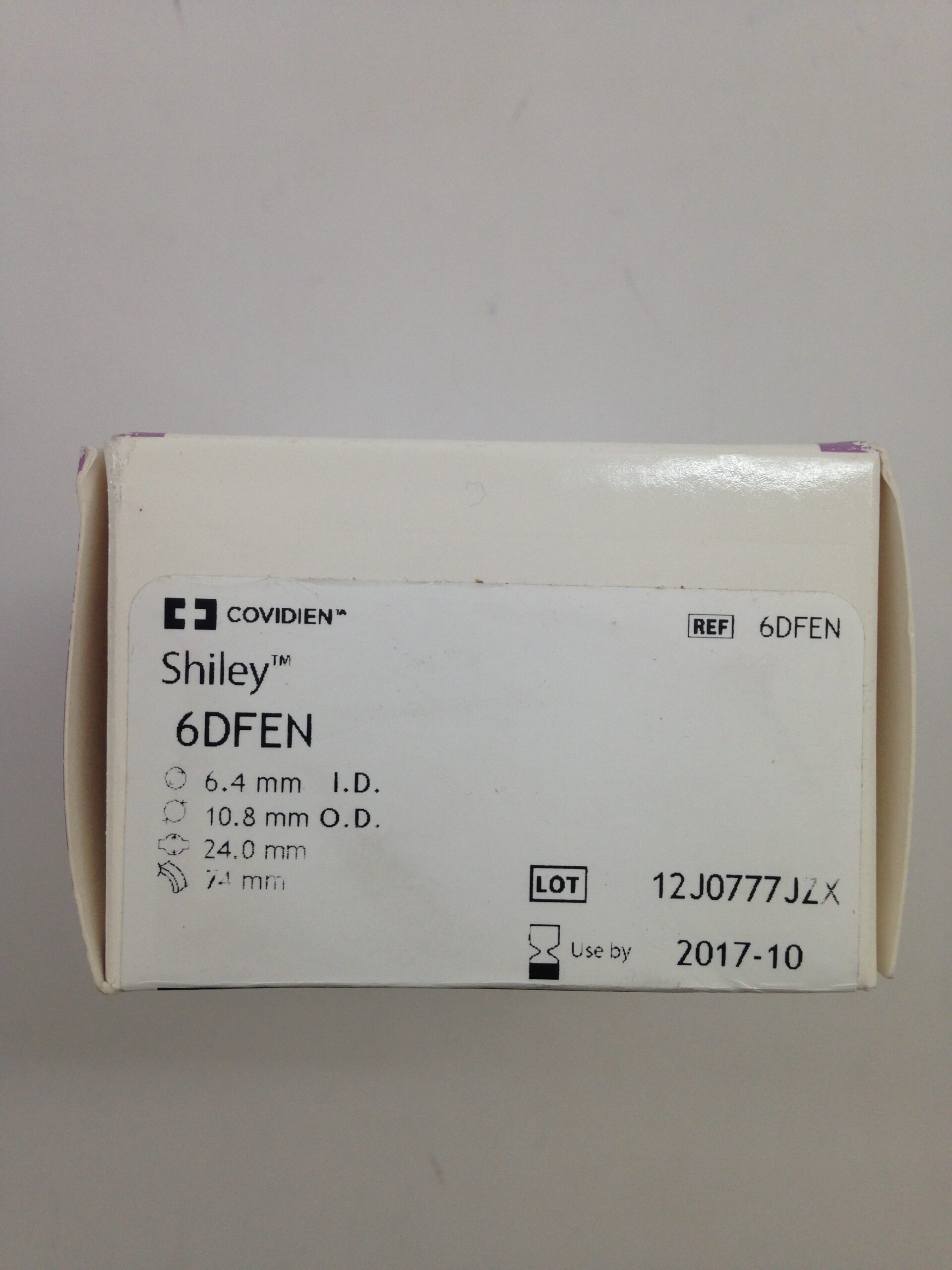 COVIDIEN 6DFEN Shiley Tracheostomy Tube Cuffed With Disposable Inner ...