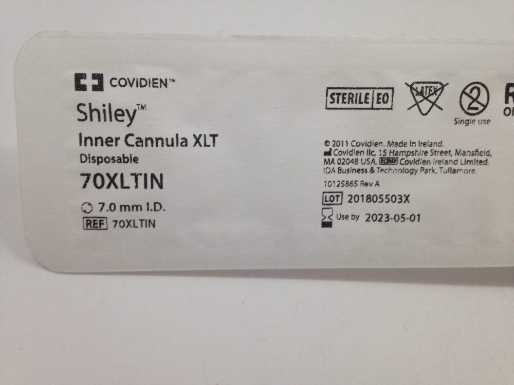 COVIDIEN 70XLTIN Shiley Inner Cannula XLT, Disposable, 7.0mm I.D. – GB ...
