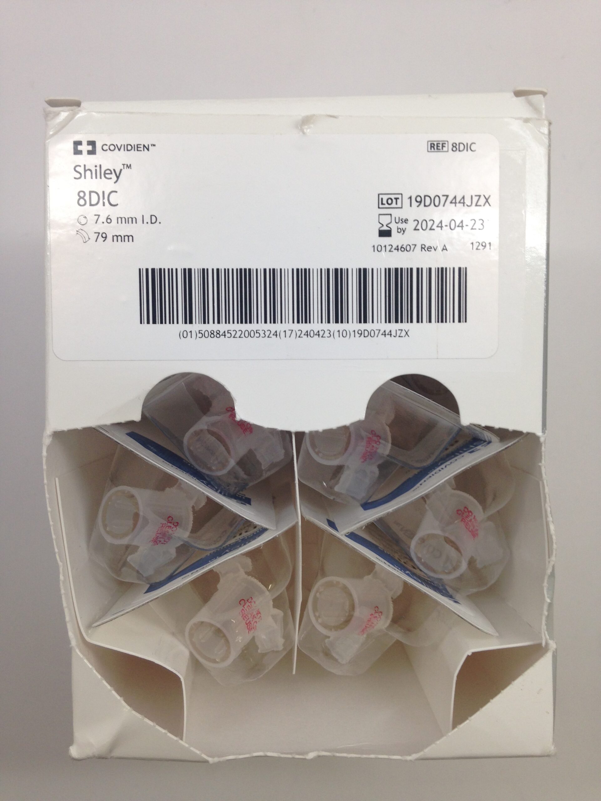 COVIDIEN 8DIC Shiley Inner Cannula, Disposable, 7.6mm I.D., 79mm (10 ...