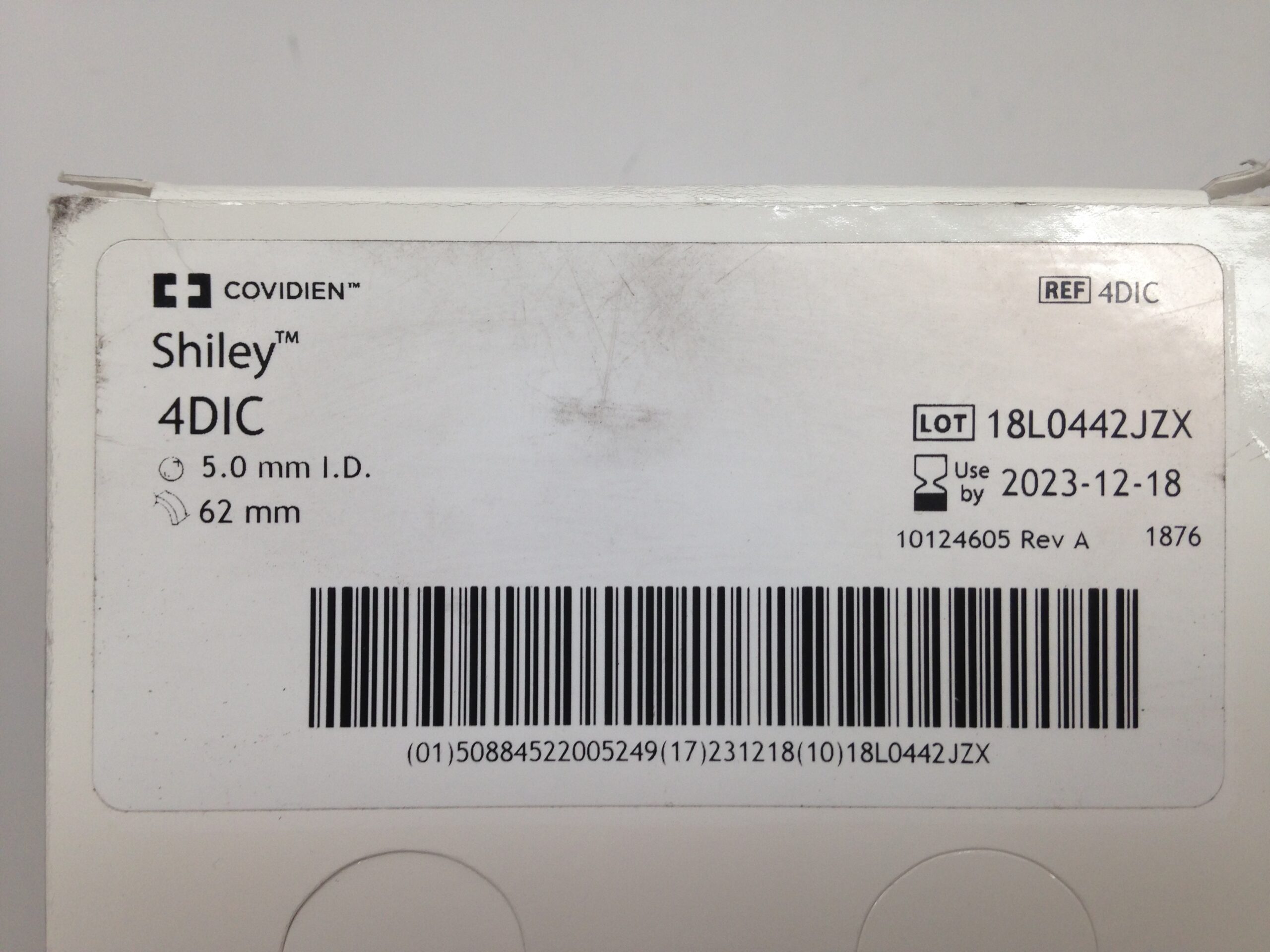 COVIDIEN 4DIC Shiley Inner Cannula, Disposable, 5.0mm I.D., 62mm (10 ...