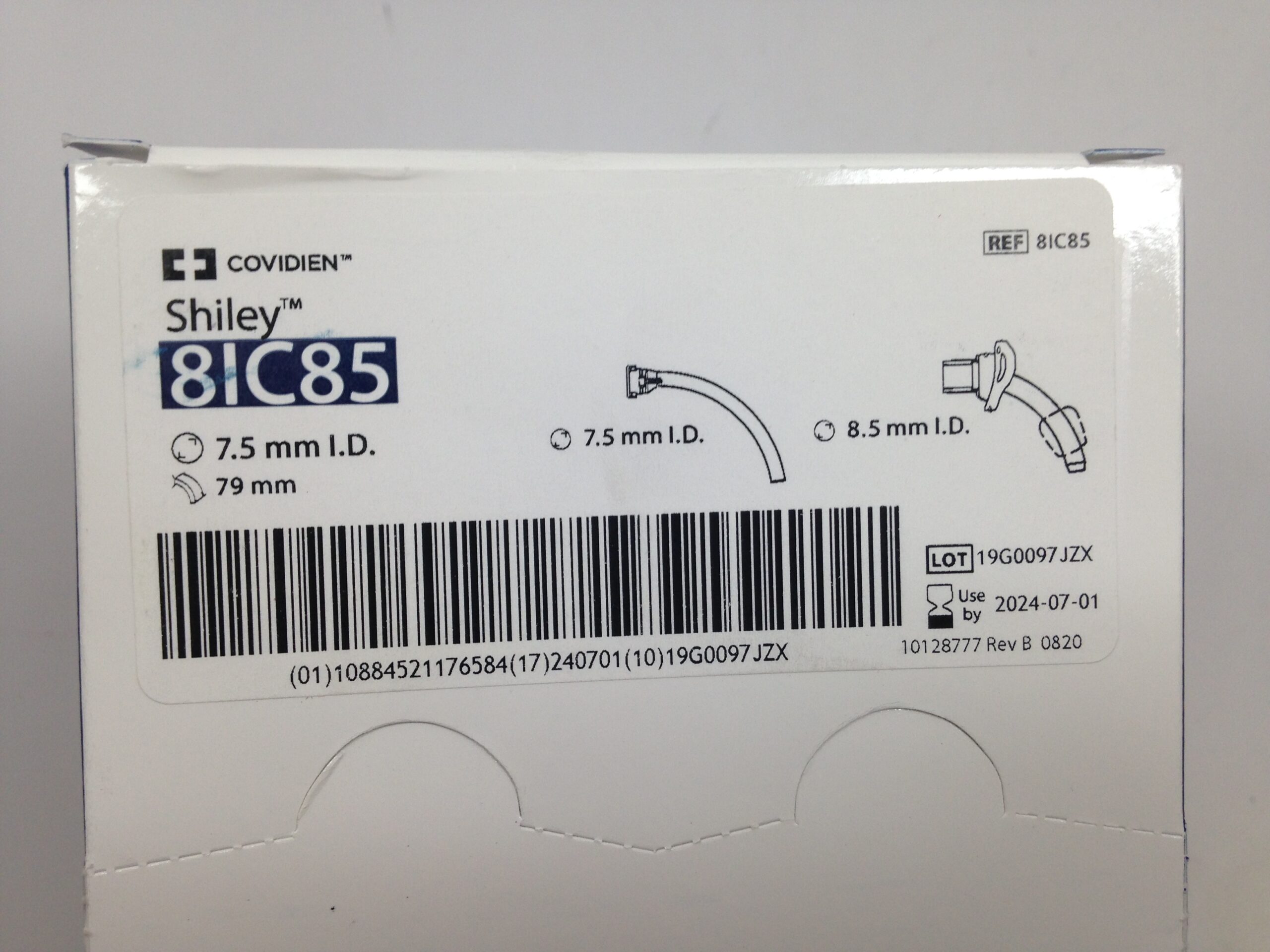 COVIDIEN 8IC85 Shiley Disposable Inner Cannula, 7.5mm I.D., 8.5mm I.D ...