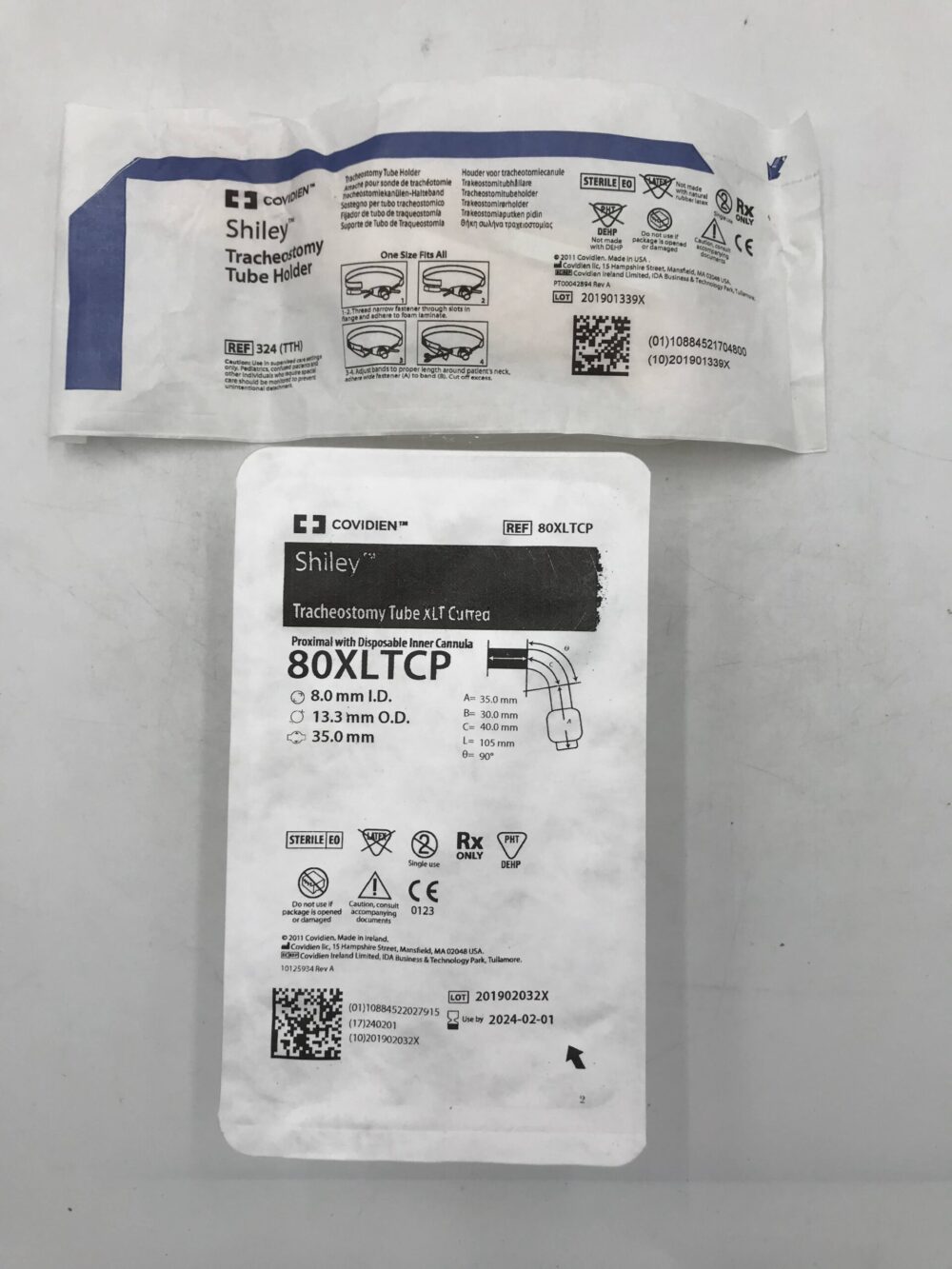COVIDIEN 80XLTCP Shiley Tracheostomy Tube XLT Cuffed, Proximal With ...