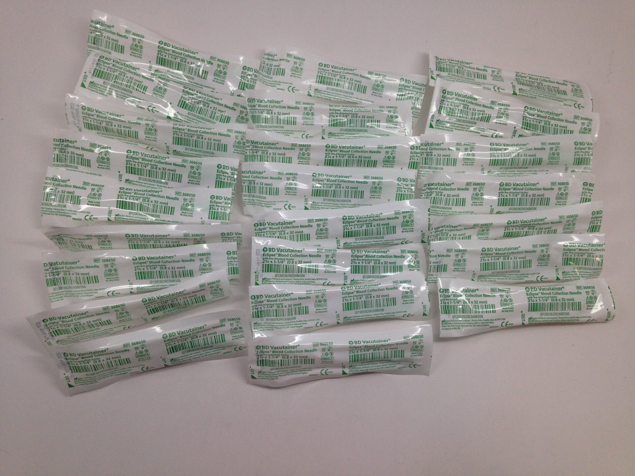 BD 368650 Vacutainer Eclipse Blood Collection Needle With Pre-Attached ...