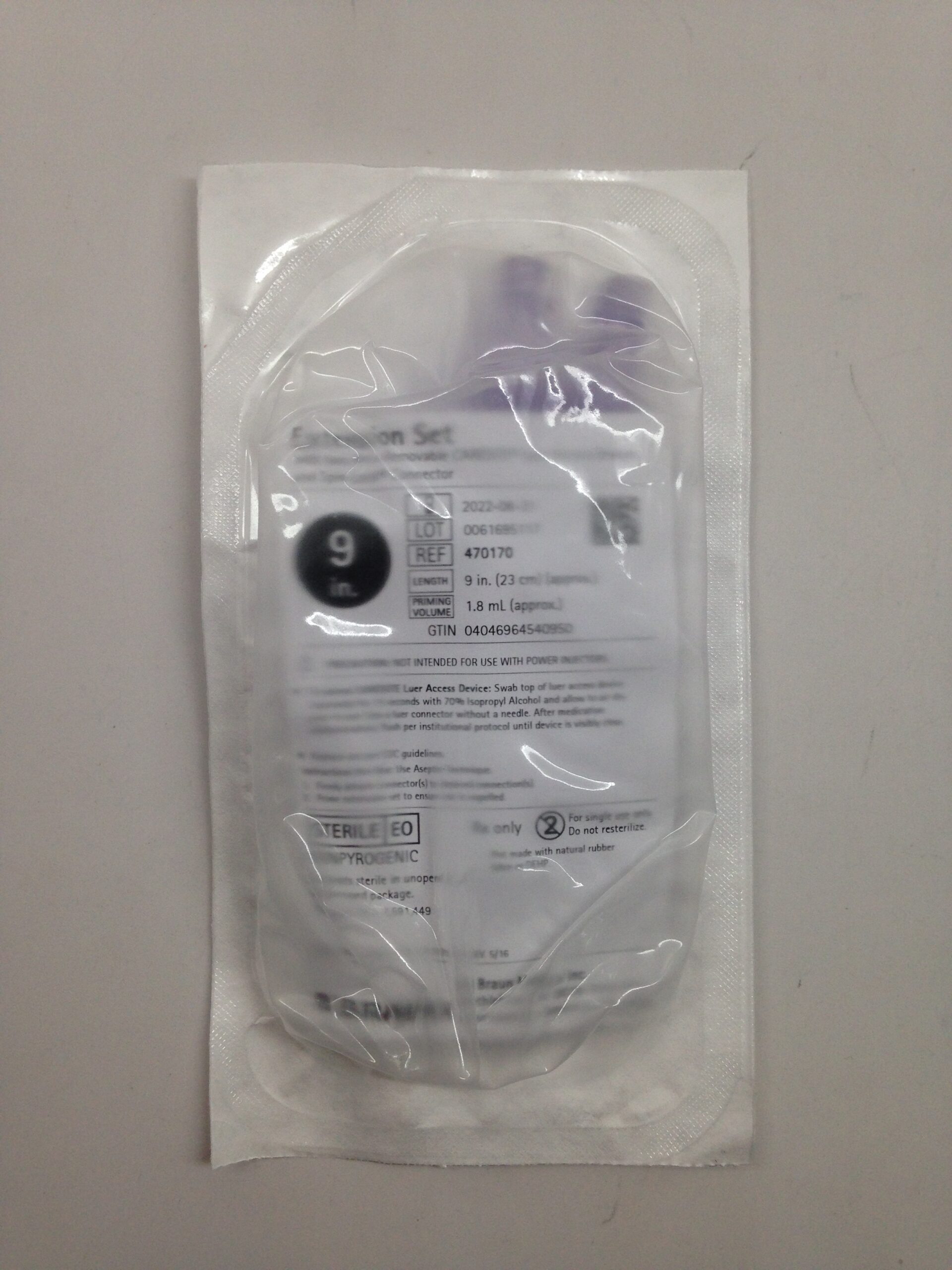 BRAUN 470170 Extension Set With Two Non-Removable CARESITE Luer Access ...