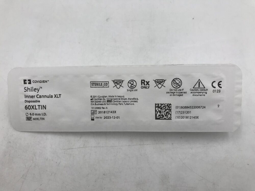 COVIDIEN 60XLTIN Shiley Inner Cannula XLT, Disposable, 6.0mm I.D. (X ...