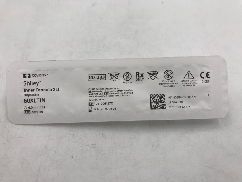 COVIDIEN 60XLTIN Shiley Inner Cannula XLT, Disposable, 6.0mm I.D. – GB ...
