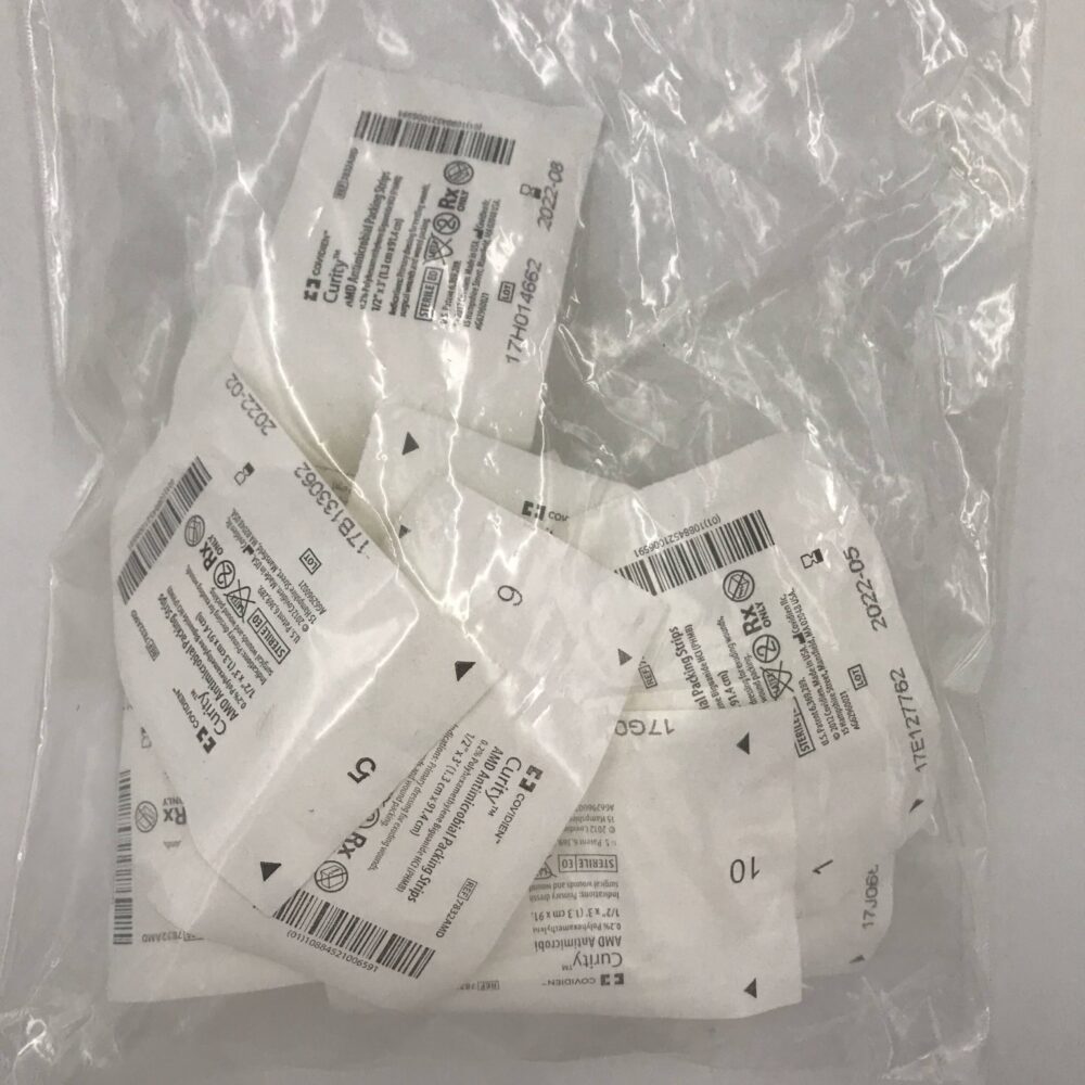 COVIDIEN 7832AMD Curity AMD Antimicrobial Packing Strips, 1/2in x 3in ...