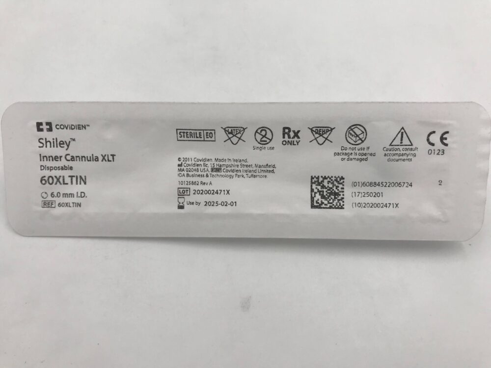 COVIDIEN 60XLTIN Shiley Inner Cannula XLT, Disposable, 6.0mm I.D. - GB ...