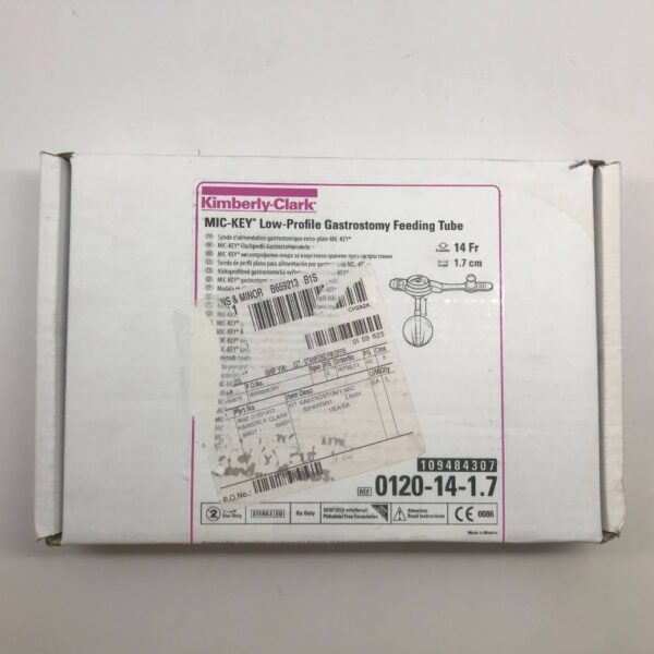 KIMBERLY-CLARK 0120-14-1.7 MIC-KEY Low-Profile Gastrostomy Tube, 14Fr ...
