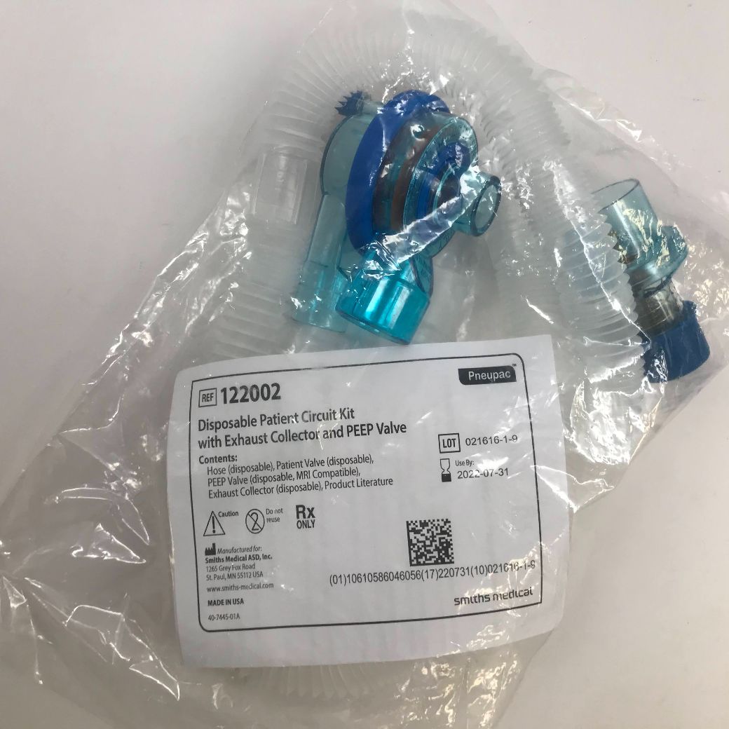 SMITHS MEDICAL 122002 Disposable Patient Circuit Kit w/ Exhaust ...