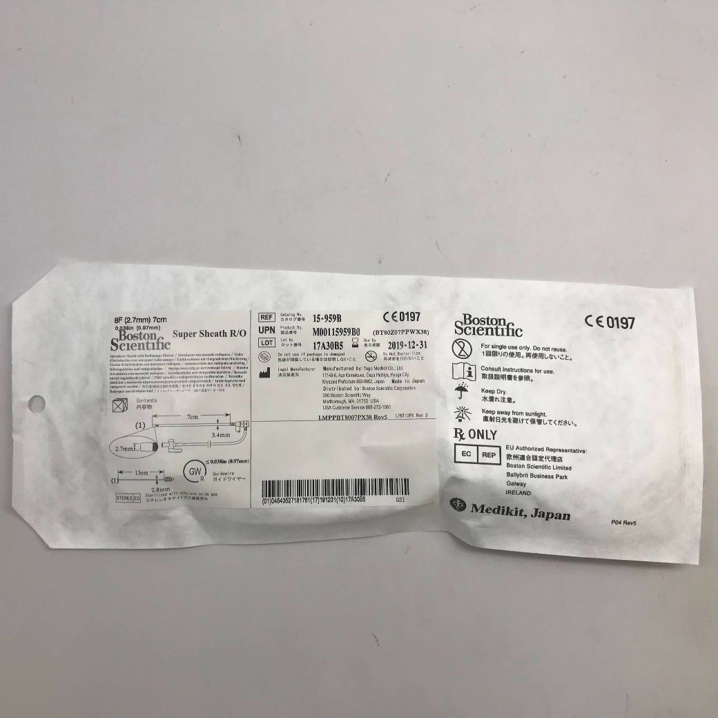 BOSTON SCIENTIFIC 15-959B Super Sheath R/O, Introducer Sheath With ...