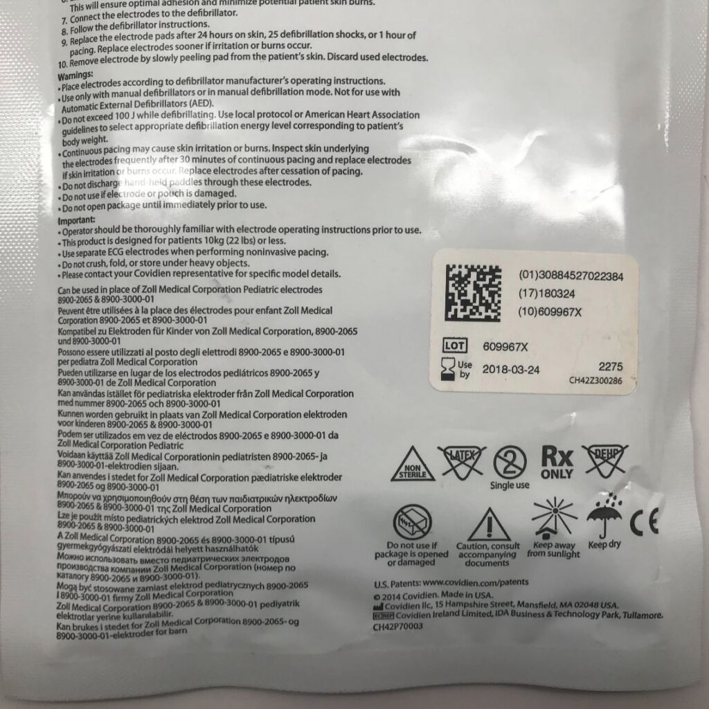 COVIDIEN 22770P Medi-Trace Cadence Pediatric