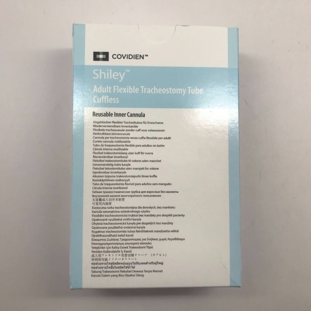 COVIDIEN 4UN65R Shiley Adult Flexible Tracheostomy Tube Cuffless ...