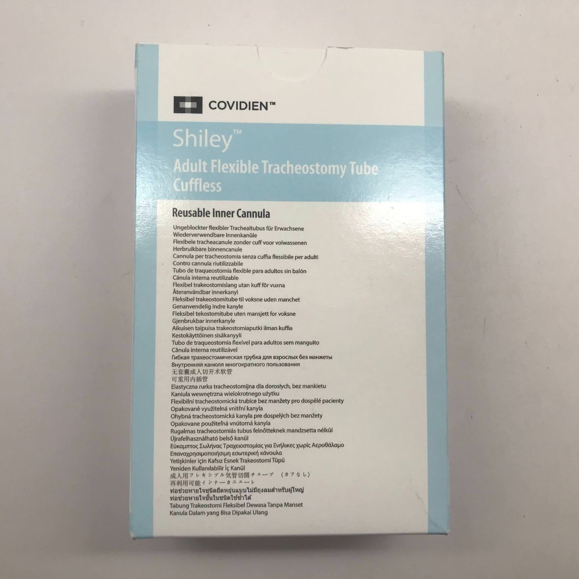 COVIDIEN 4UN65R Shiley Adult Flexible Tracheostomy Tube Cuffless ...