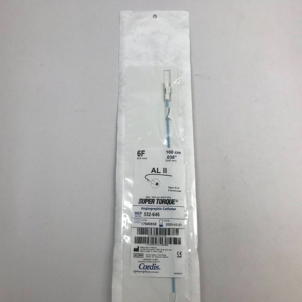 CORDIS 532-646 AL II Super Torque Angiographic Catheter, Open End 0 ...