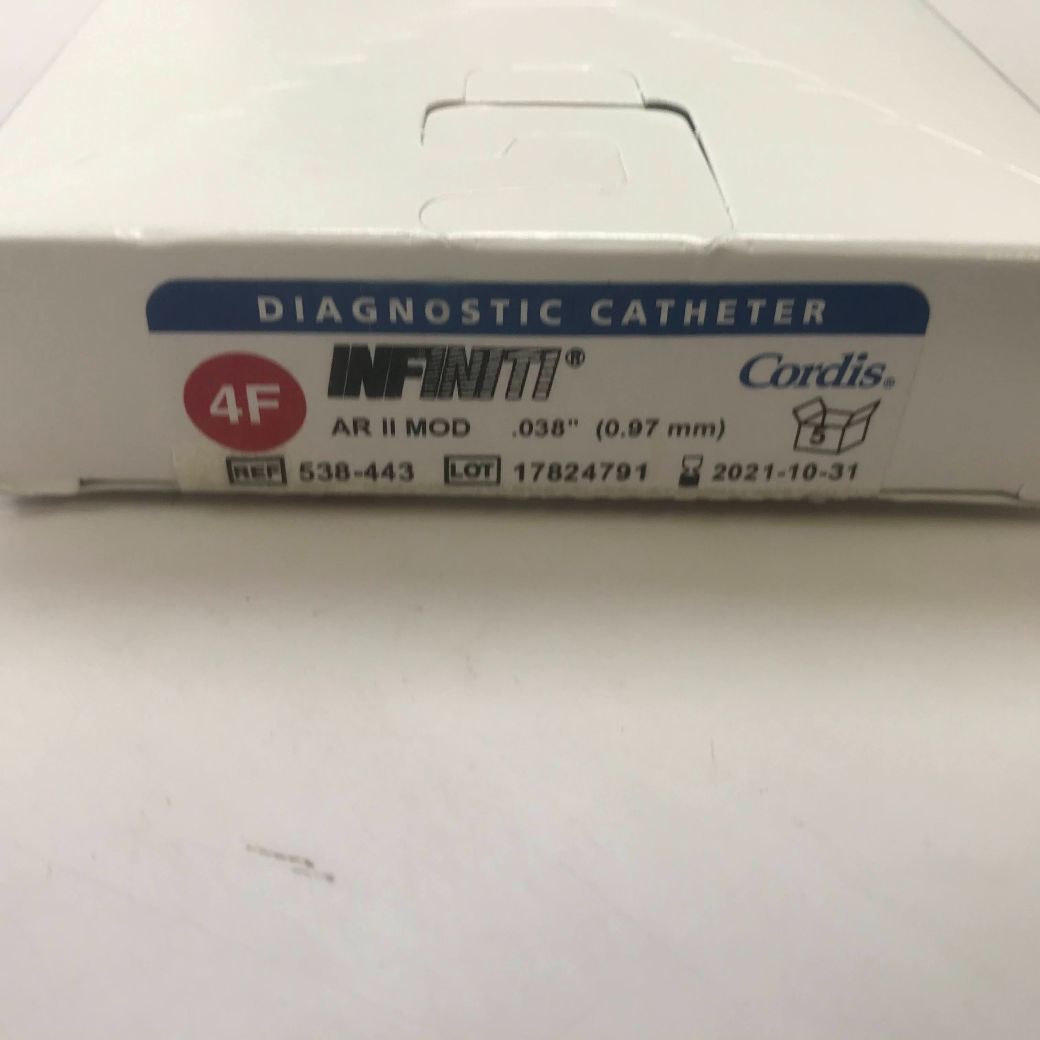 CORDIS 538-443 AR II MOD Infinti Diagnostic Catheter, Open End 0 ...