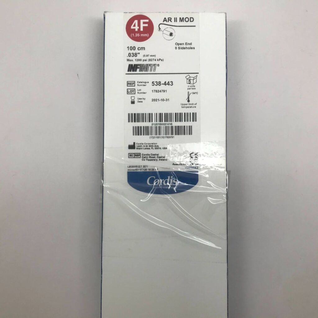 CORDIS 538-443 AR II MOD Infinti Diagnostic Catheter, Open End 0 ...
