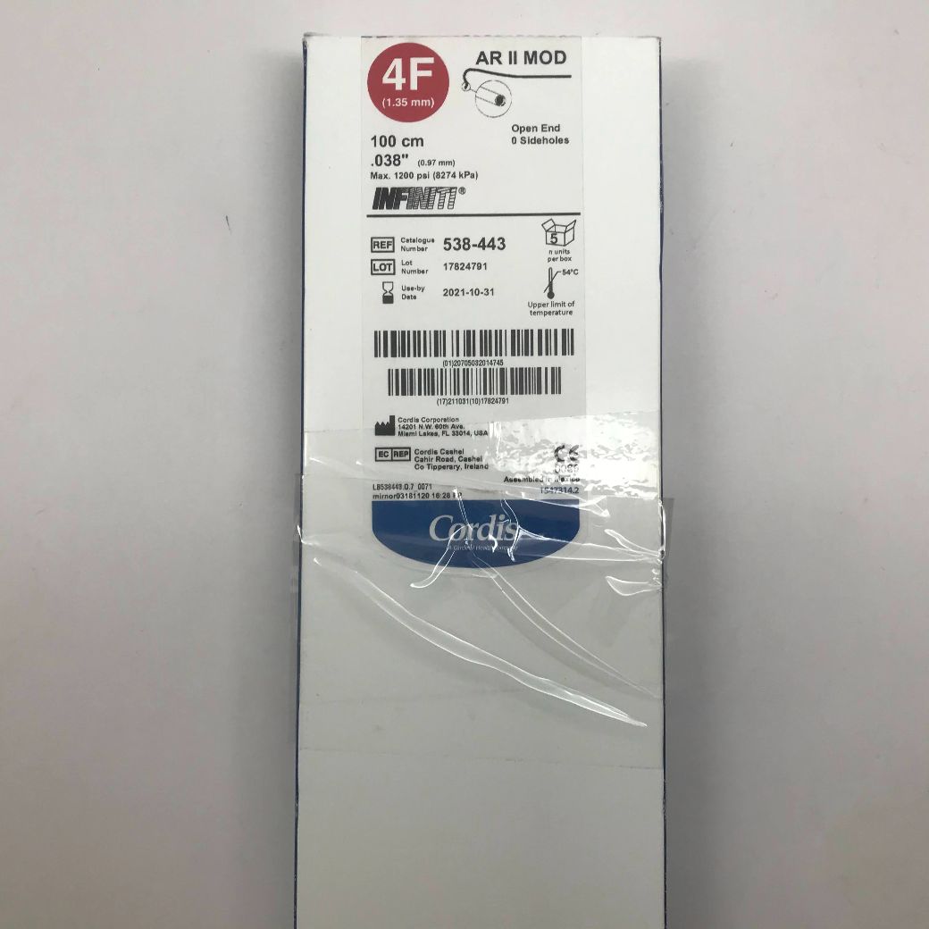 CORDIS 538-443 AR II MOD Infinti Diagnostic Catheter, Open End 0 ...