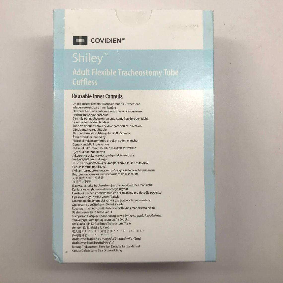 COVIDIEN 4UN65R Shiley Adult Flexible Tracheostomy Tube Cuffless ...